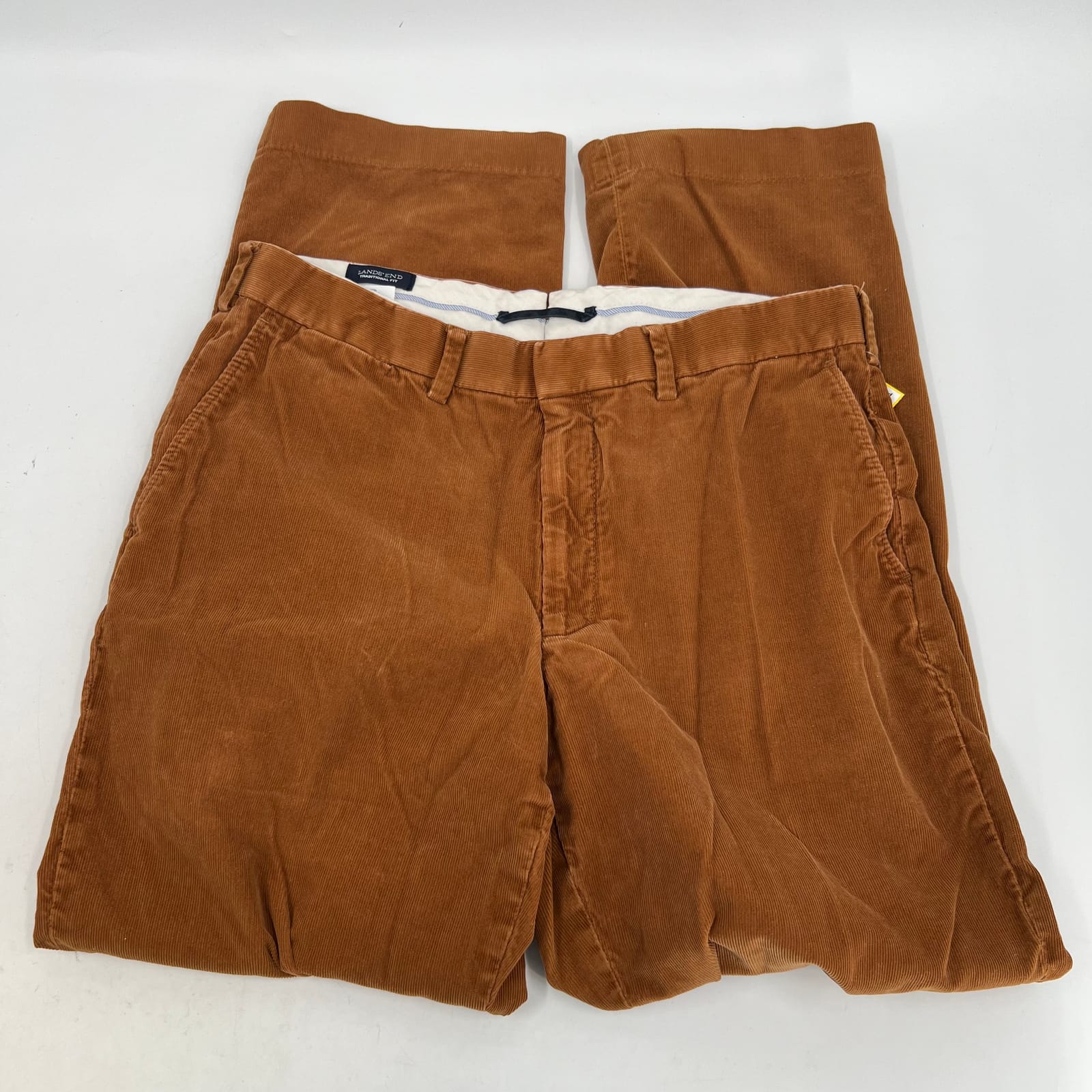 Lands' End Tan-Orange Classic Corduroy Pants Lands' End Tan-Orange ...
