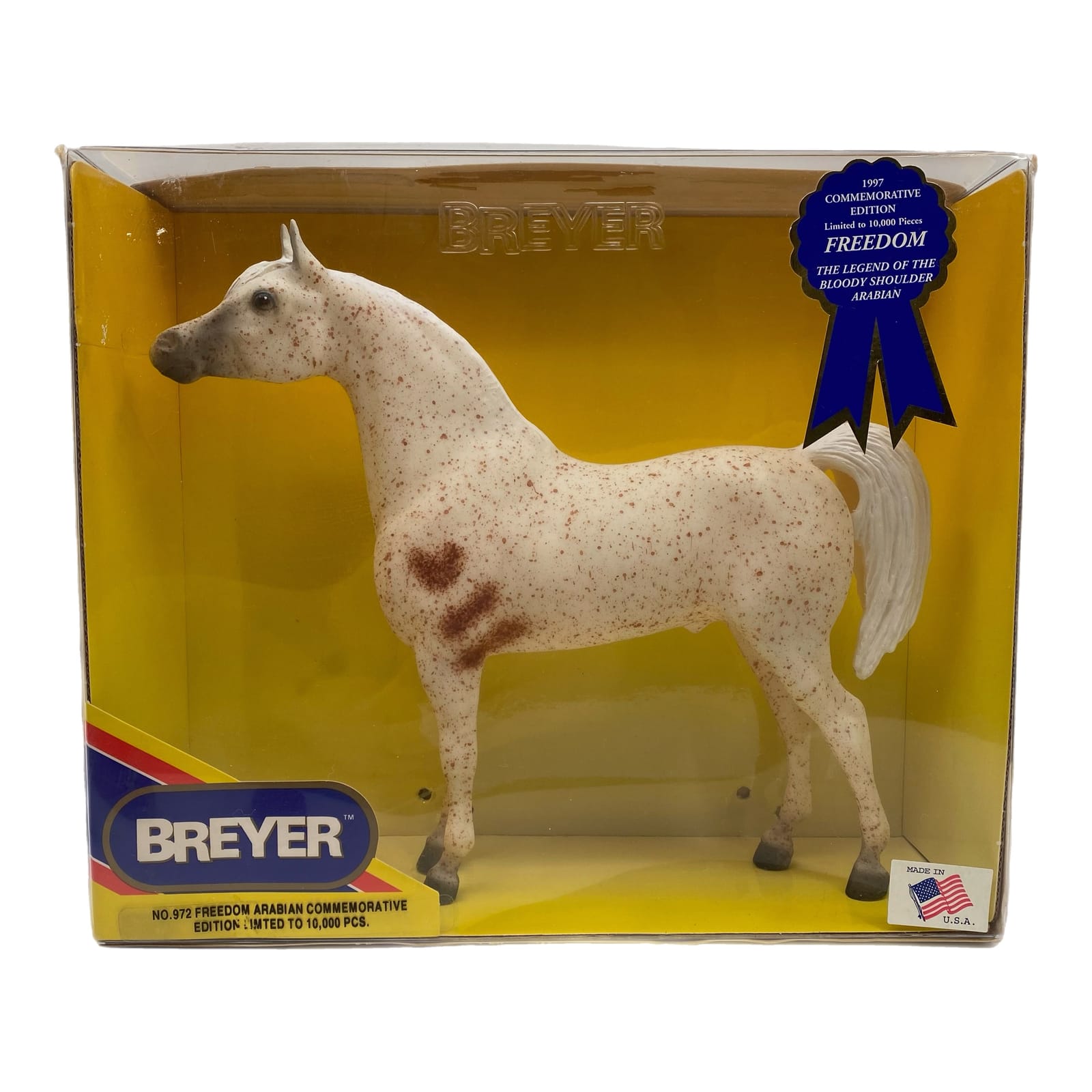 Breyer White 1997 Freedom Arabian Commemorative 1 of 10,000 Horse ...