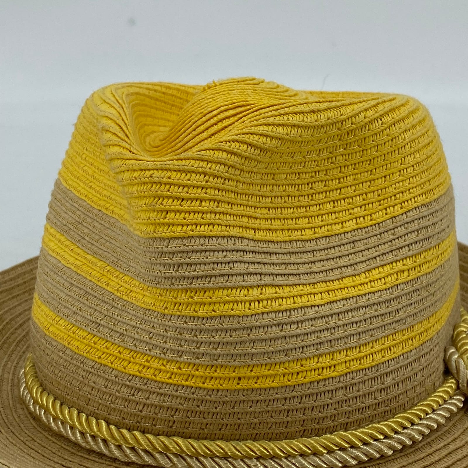 D&Y Yellow & Beige Classic Sun Hat D&Y Yellow & Beige Classic Sun Hat ...