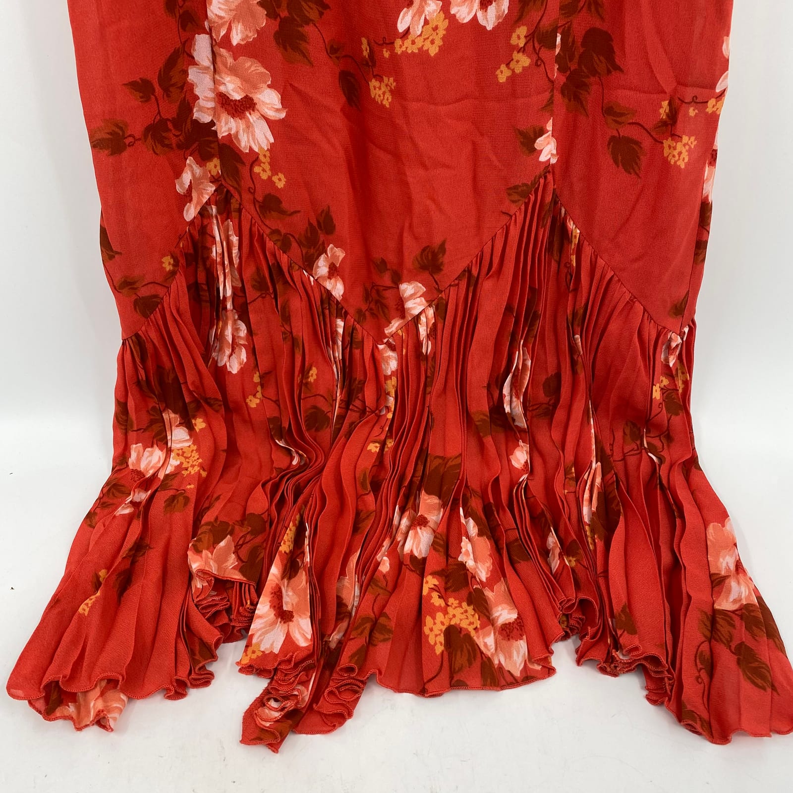 Reformation Red Brown Floral Maxi Dress Reformation Red Brown Floral ...