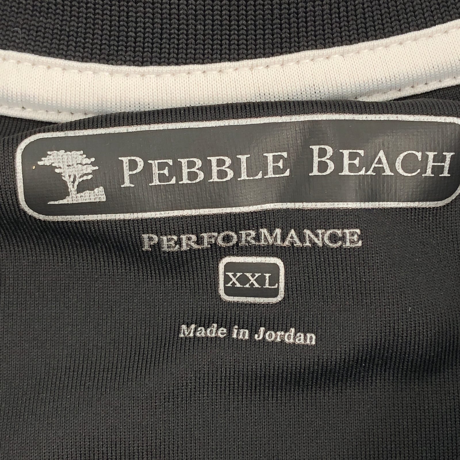 Pebble Beach Black Classic Polo Pebble Beach Black Classic Polo Size ...
