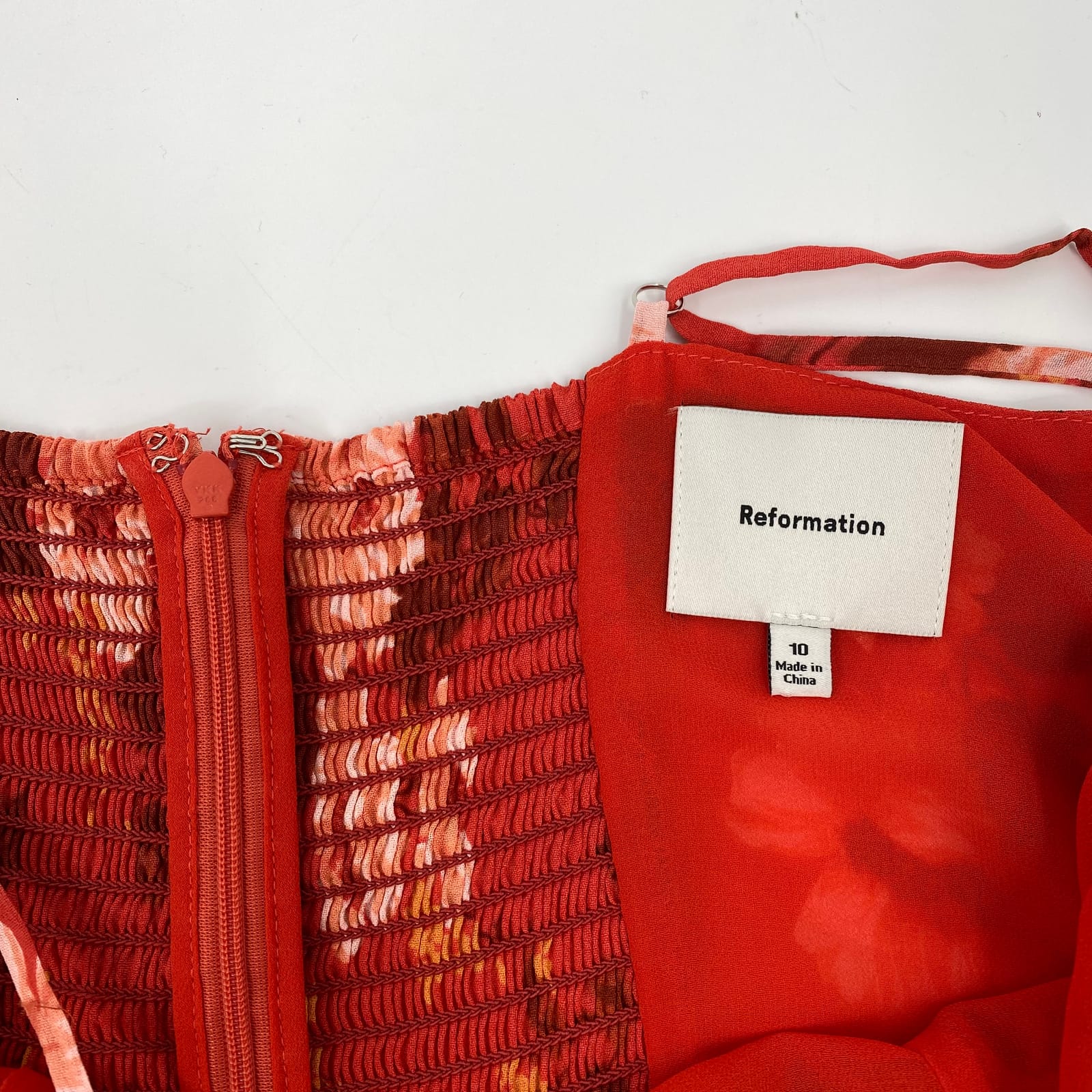 Reformation Red Brown Floral Maxi Dress Reformation Red Brown Floral ...