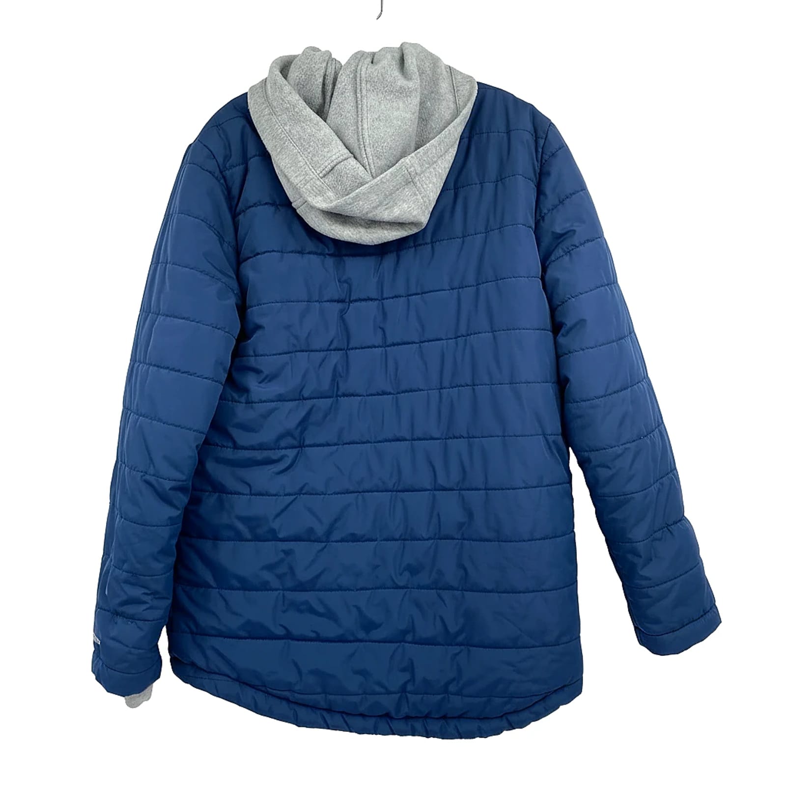 Free Country Blue Gray Layered Hoodie Puffer Jacket Free Country Blue ...