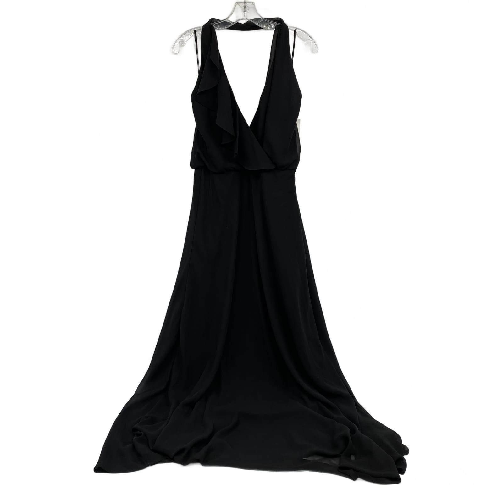 Nouvelle AMSALE Black Chiffon Maxi Dress Nouvelle AMSALE Black Chiffon ...