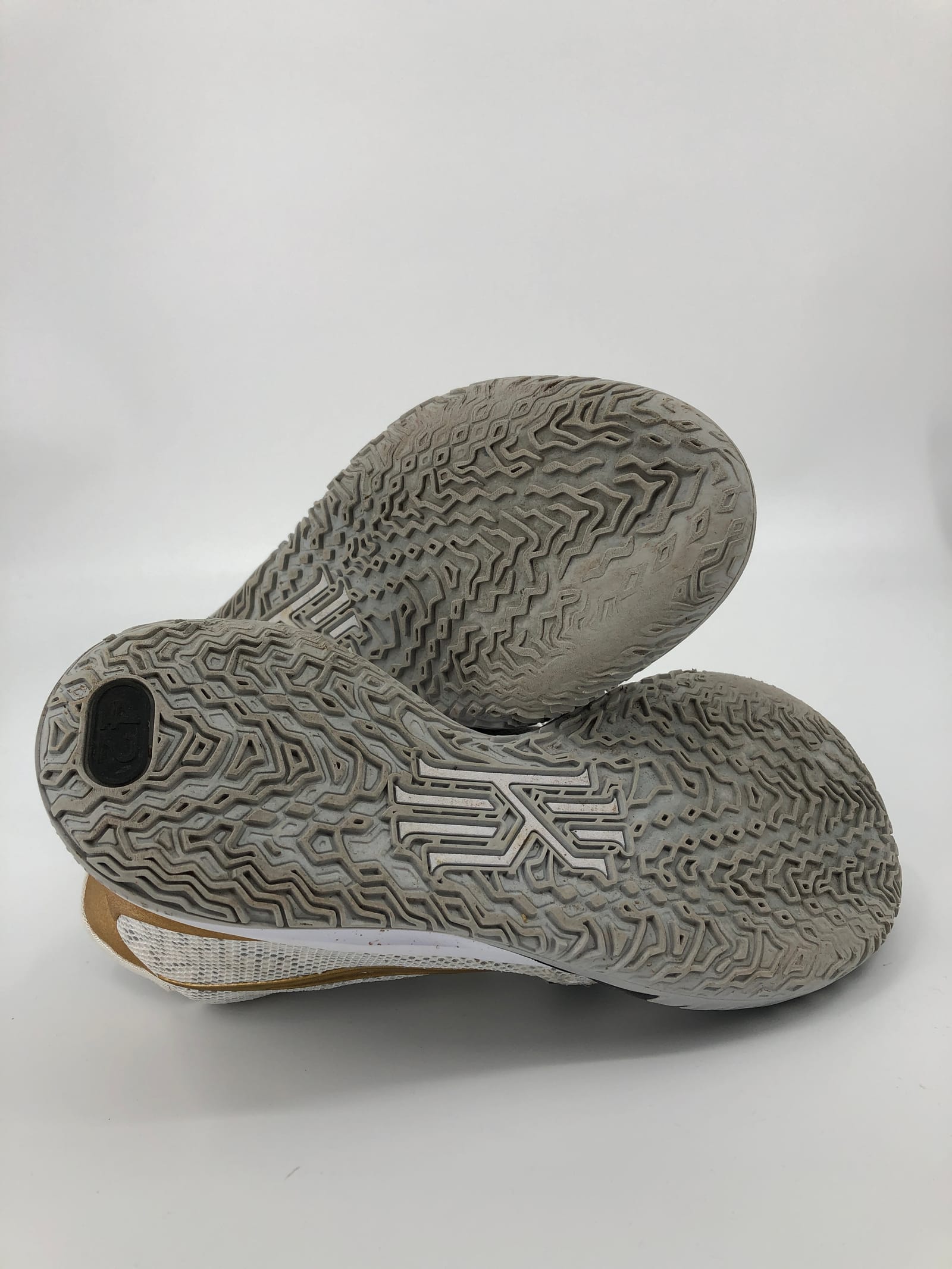 Nike White & Gold Basketball Shoes Nike White & Gold Basketball Shoes ...