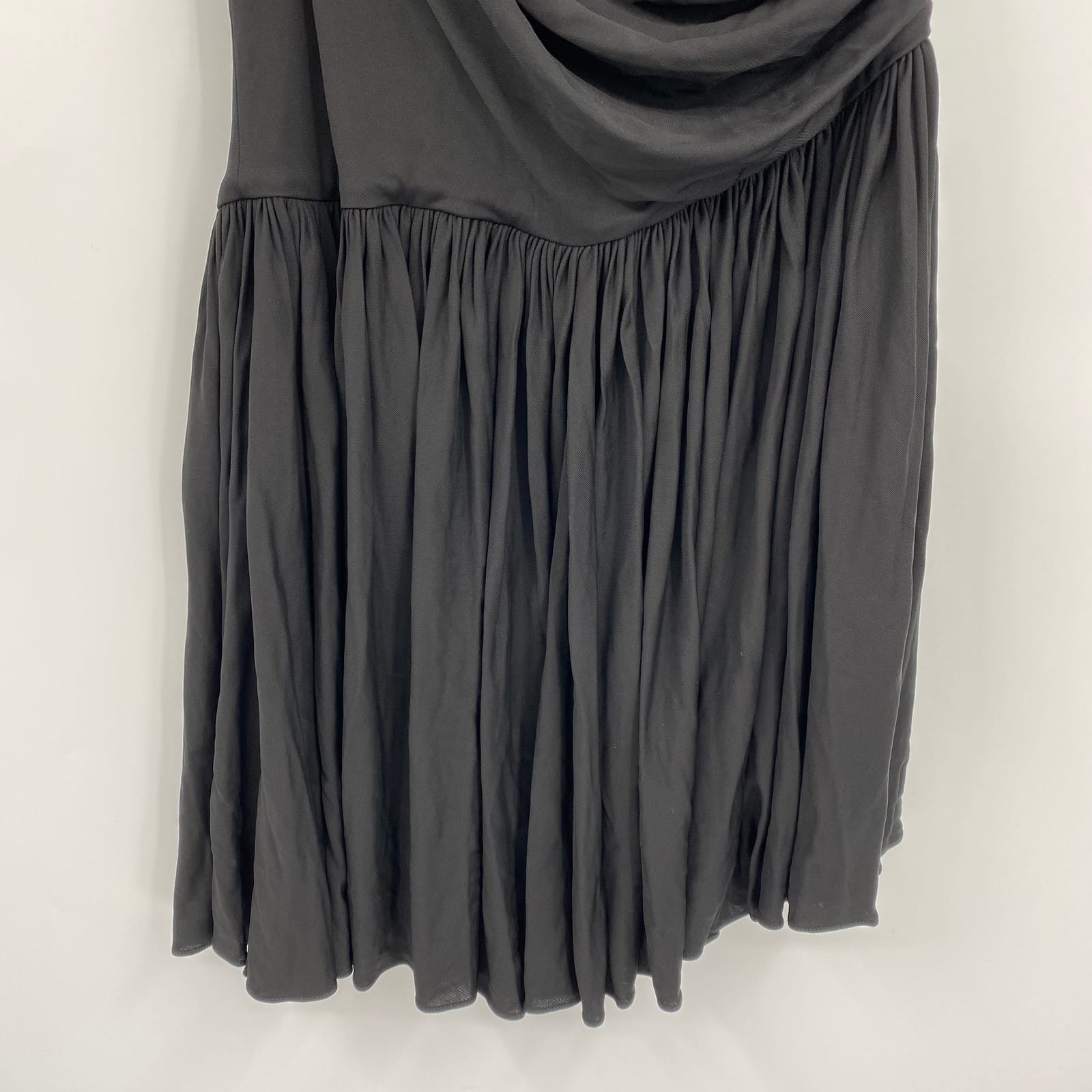 John Galliano Black Vintage Ruched One Shoulder Mini Dress John ...