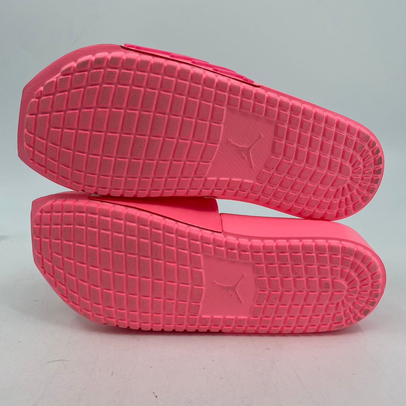 Nike Neon Pink Air Jordan Square Toe Slides Nike Neon Pink Air Jordan ...
