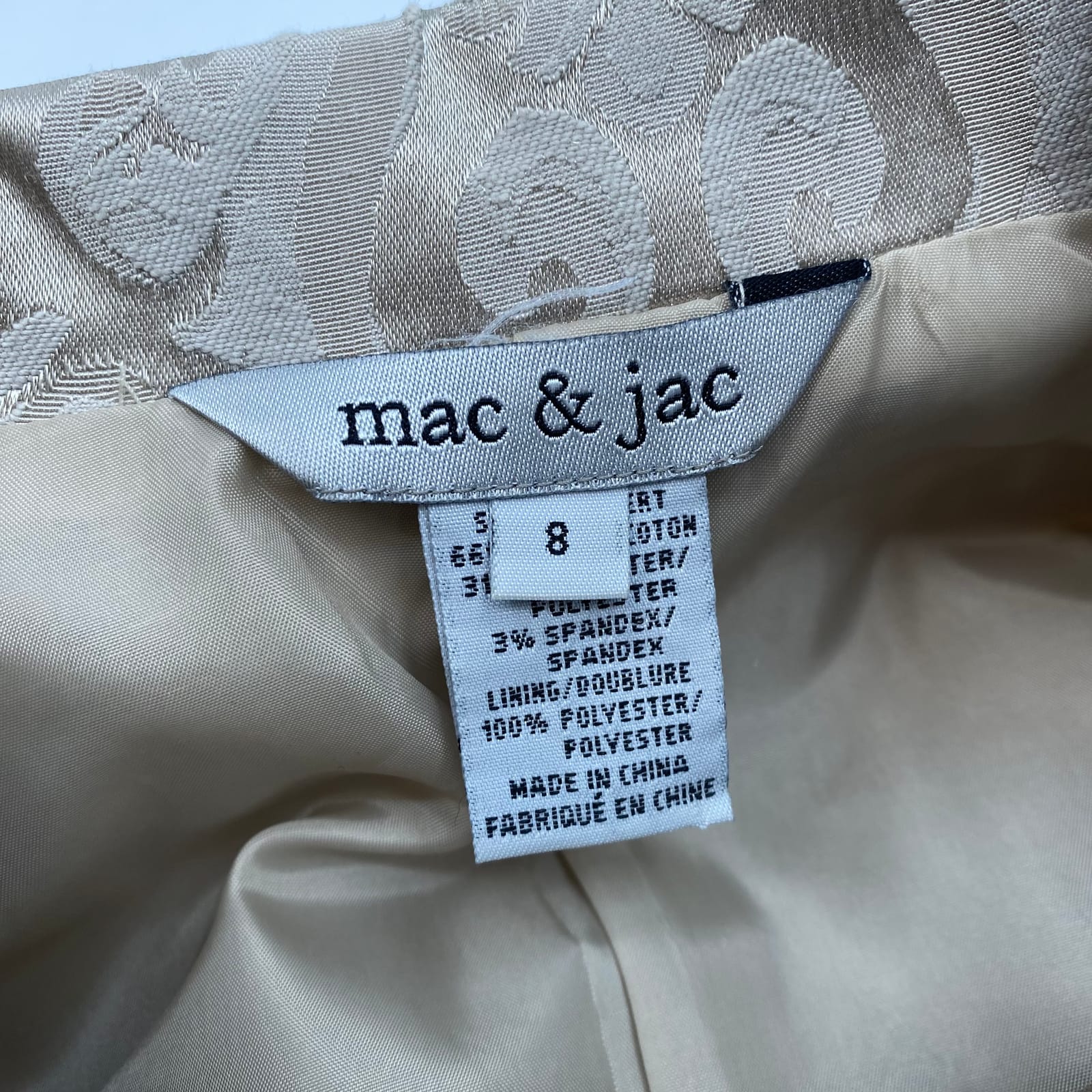 Mac & Jac Beige Cotton Blend Pea Coat Mac & Jac Beige Cotton Blend Pea ...