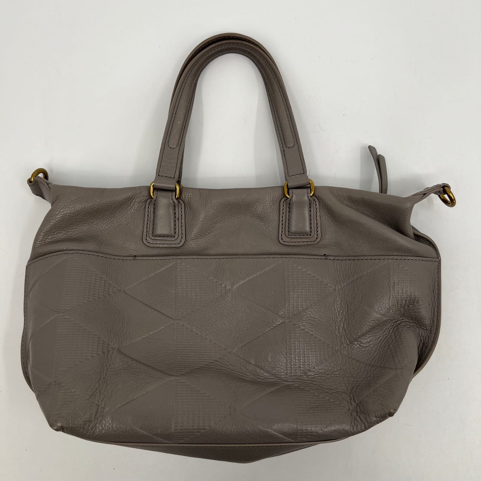 Fossil Gray Convertible Leather Shoulder Bag Fossil Gray Convertible ...