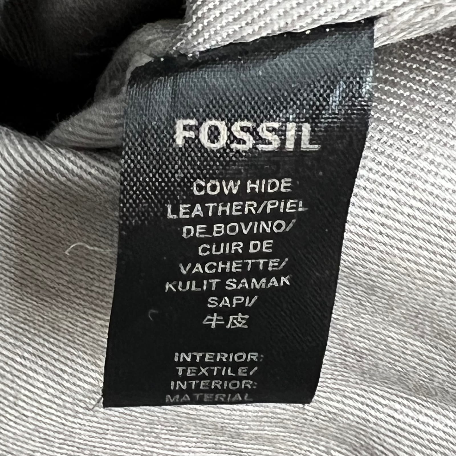 Fossil Gray Convertible Leather Shoulder Bag Fossil Gray Convertible ...