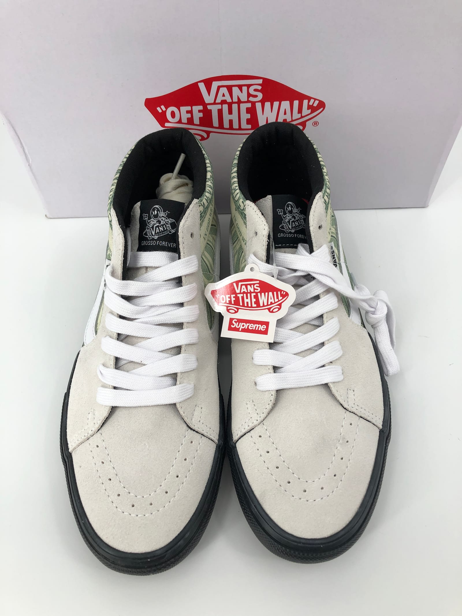 Vans Cream & Green Limited Edition Money Skate Shoes Vans Cream & Green ...