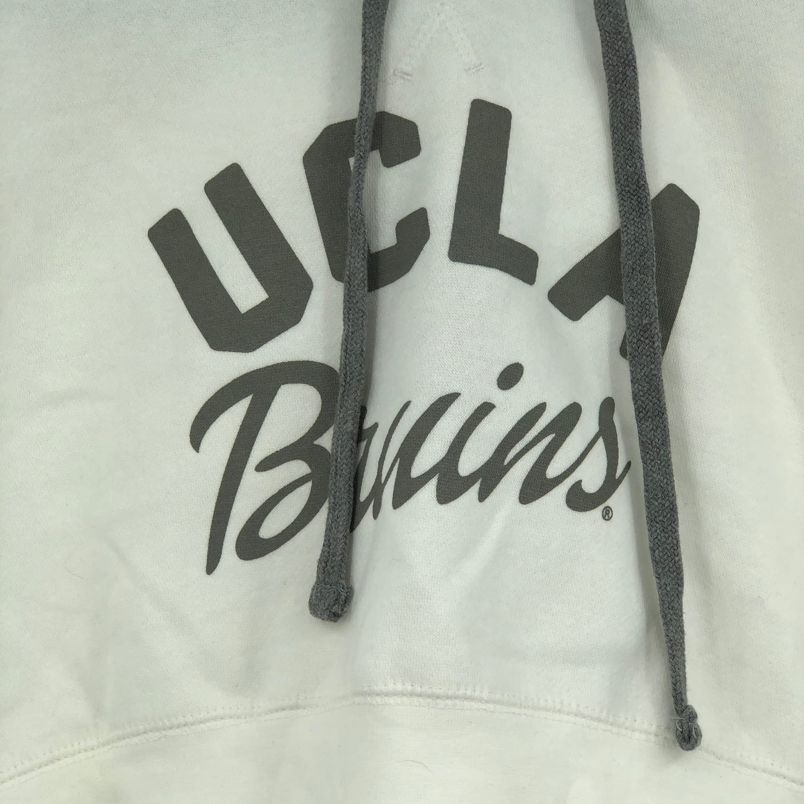 UCLA White & Gray Cropped Sweatshirt UCLA White & Gray Cropped ...