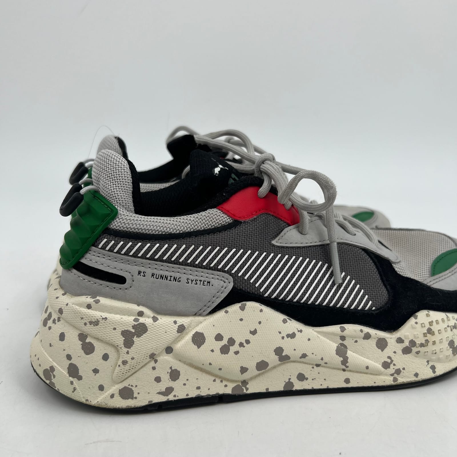 Puma Gray Green Running System Sneakers Puma Gray Green Running System ...