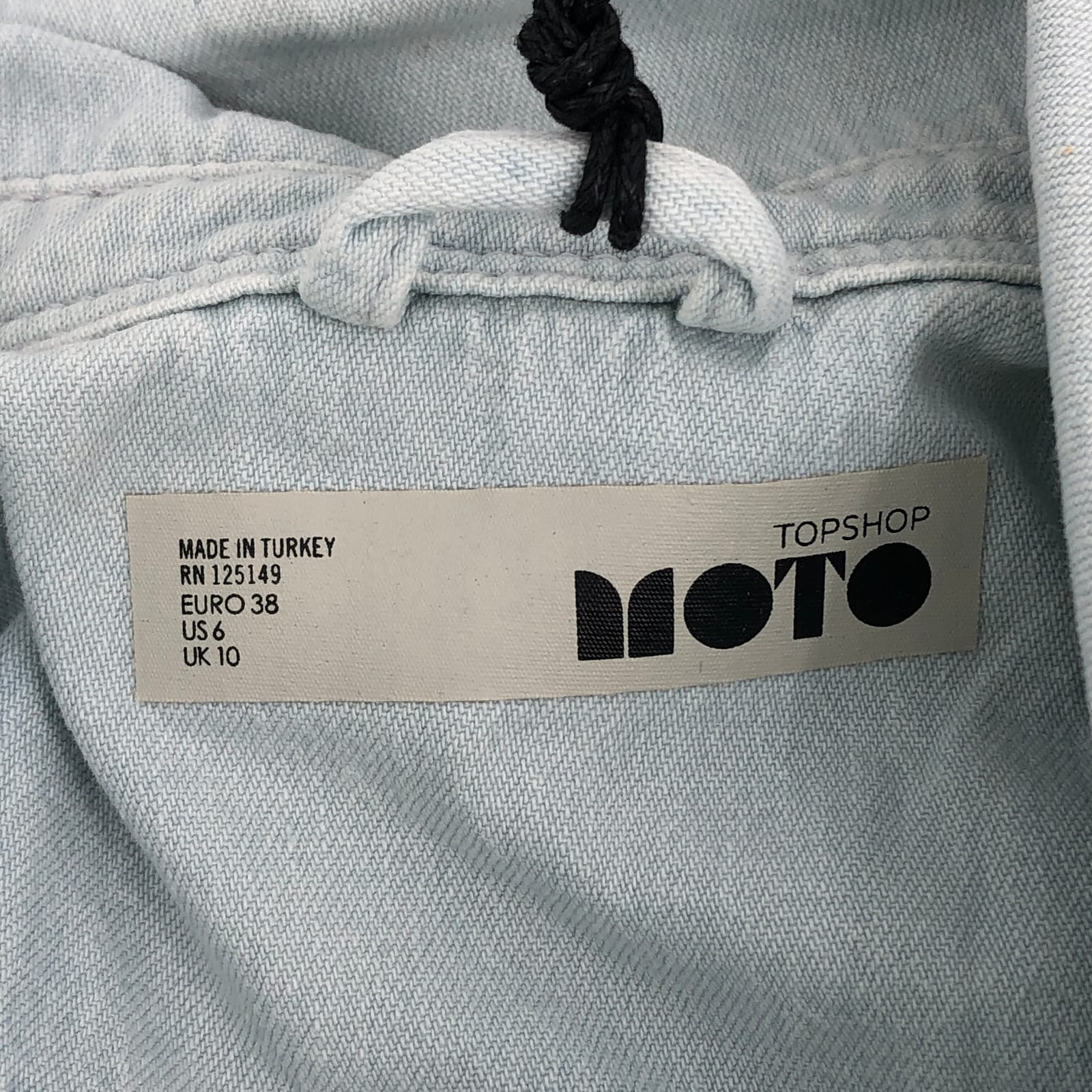 Topshop Blue Basic Button-Up Shirt Topshop Blue Basic Button-Up Shirt ...