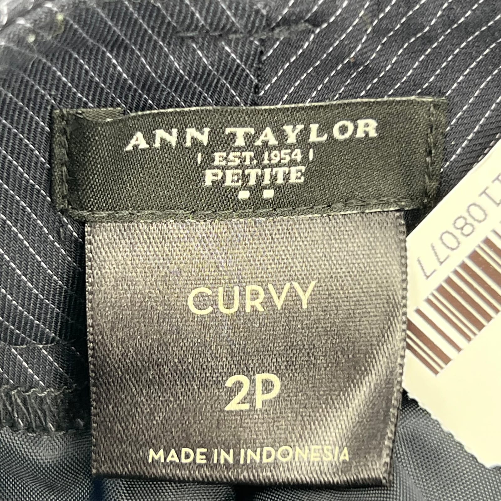Ann Taylor Navy/White Pinstriped Trousers Ann Taylor Navy/White ...