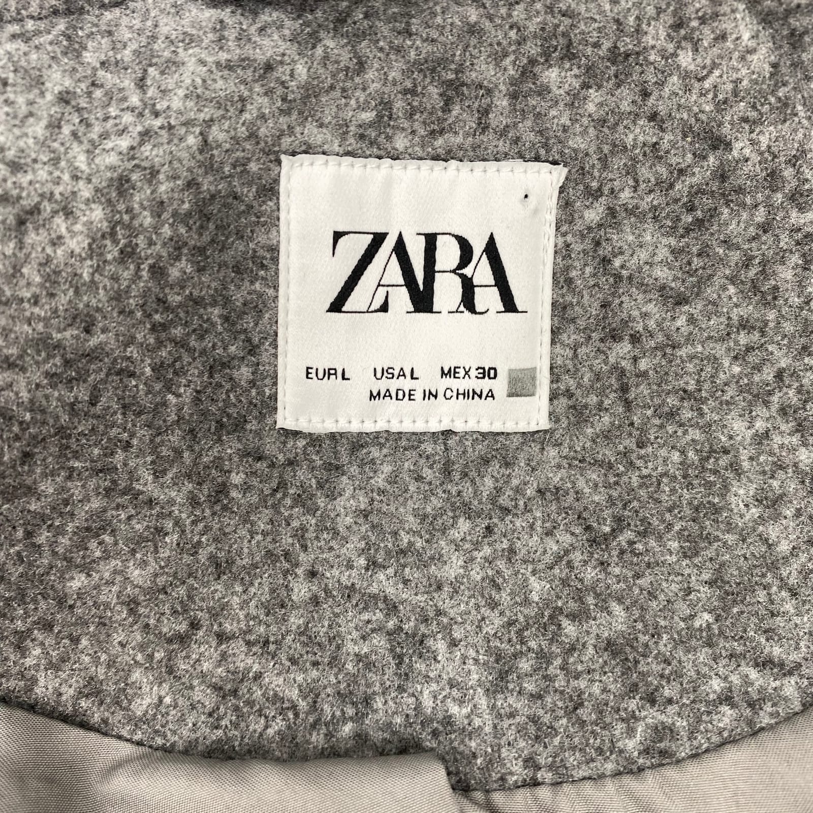 Zara Gray Snap Closure Cropped Jacket Zara Gray Snap Closure Cropped ...