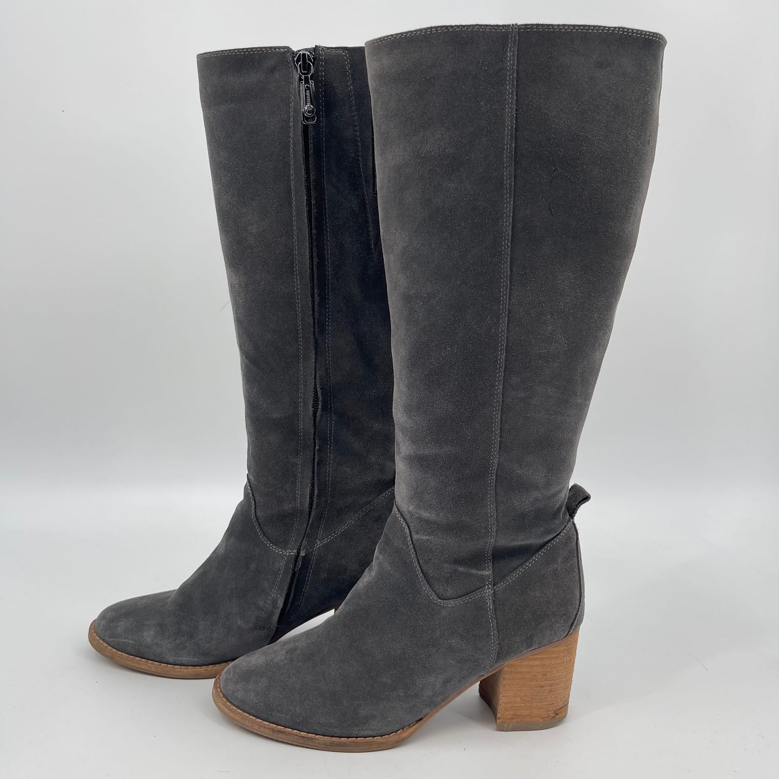 Blondo Gray Waterproof Heeled Boots Blondo Gray Waterproof Heeled Boots ...