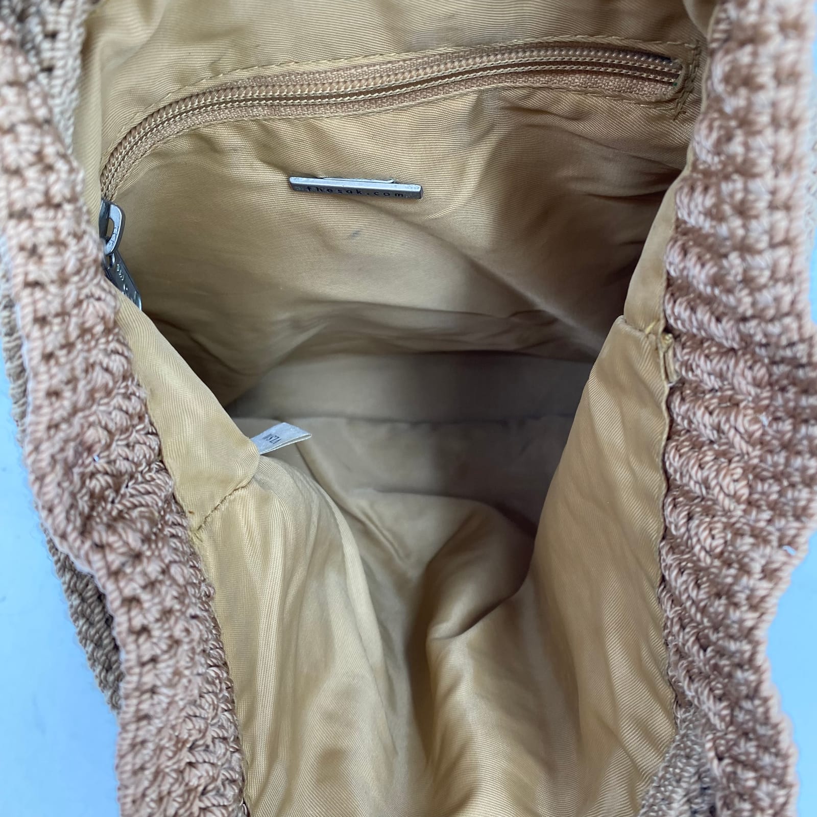 The Sak Beige Woven Drawstring Backpack The Sak Beige Woven Drawstring ...