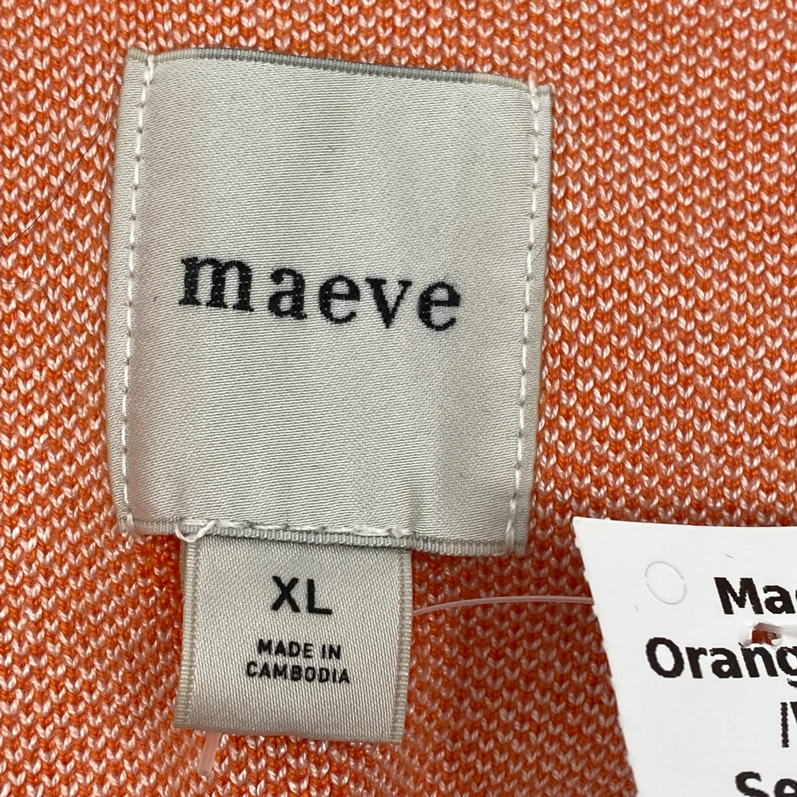 Maeve Orange/White/Blue Seahorse Print Cardigan Maeve Orange/White/Blue ...