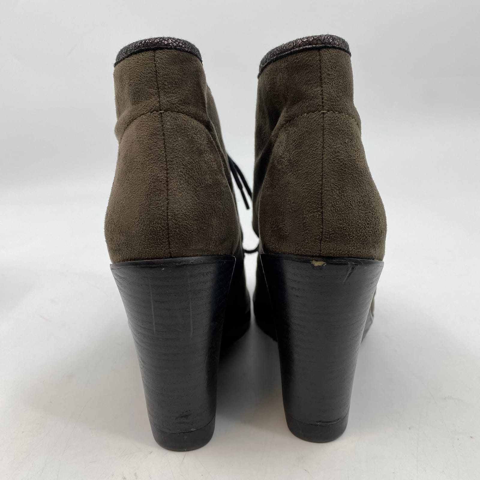 Venessa Wu Green Suede Ankle Boots Venessa Wu Green Suede Ankle Boots ...