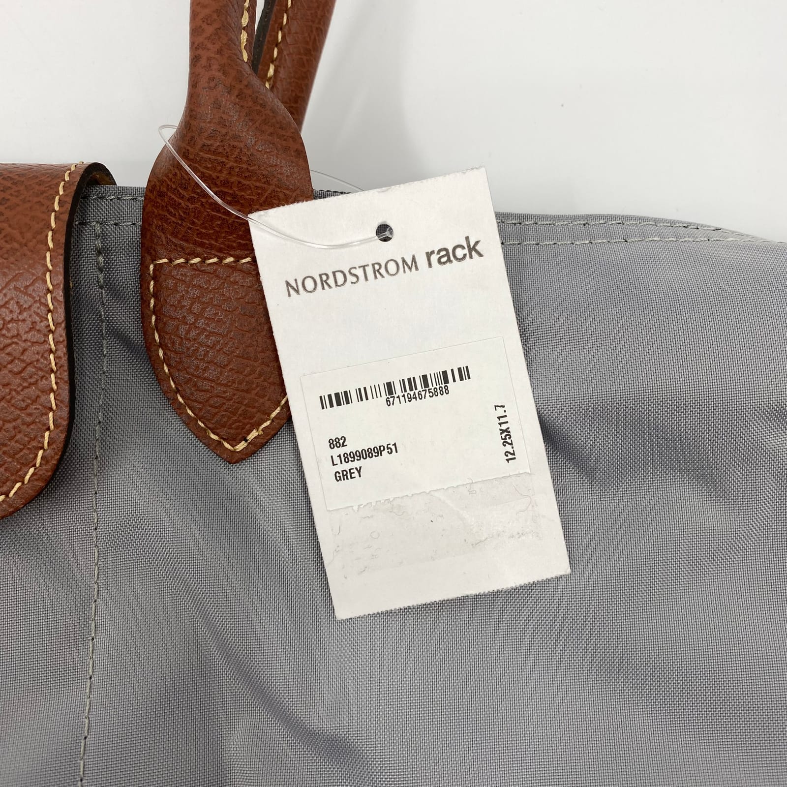 Longchamp Gray Brown Le Pliage Tote Longchamp Gray Brown Le Pliage Tote ...