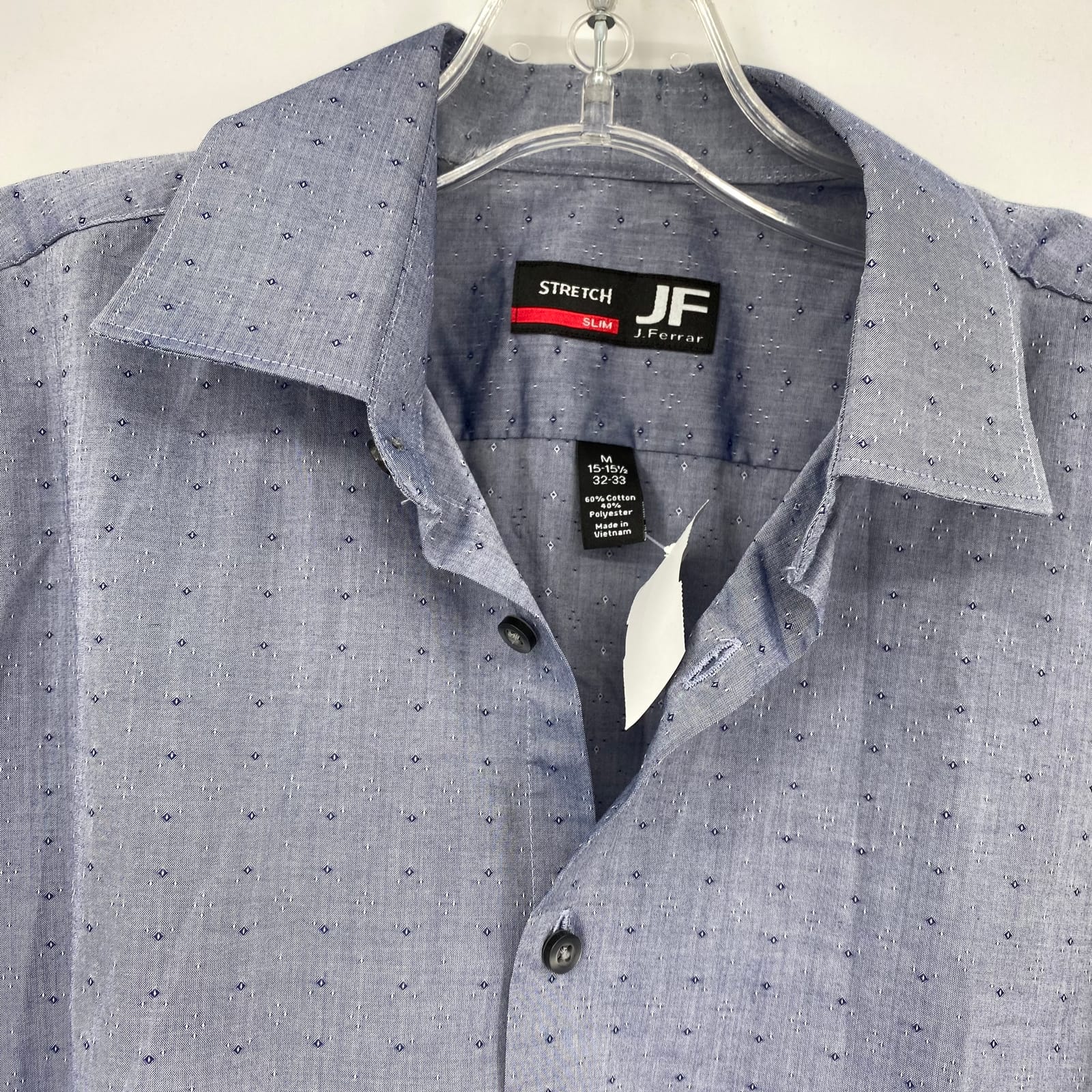 jf j.ferrar Blue Classic Button-Up Shirt jf j.ferrar Blue Classic ...