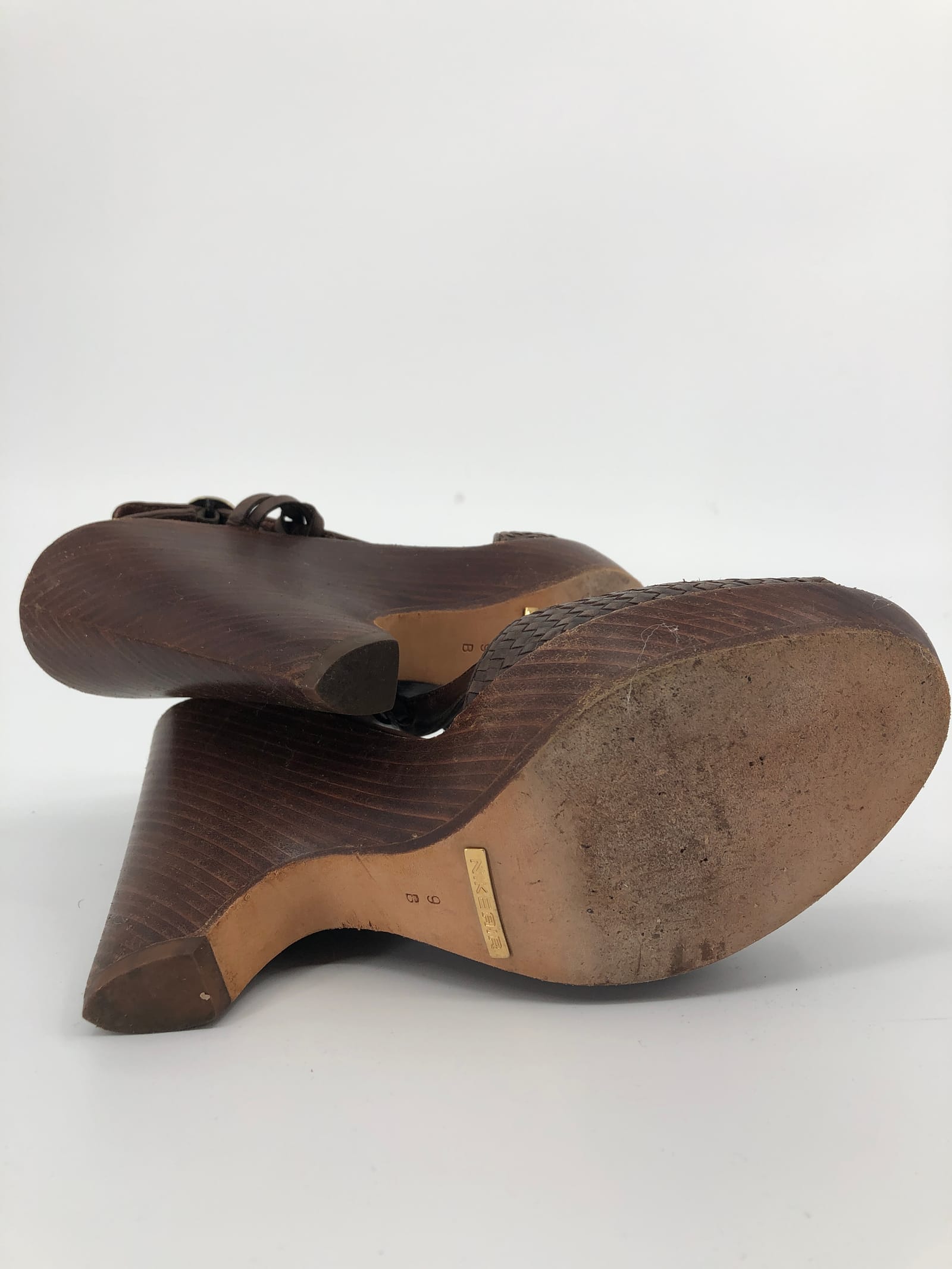 Cole Haan Brown Leather Cone Heels Cole Haan Brown Leather Cone Heels ...