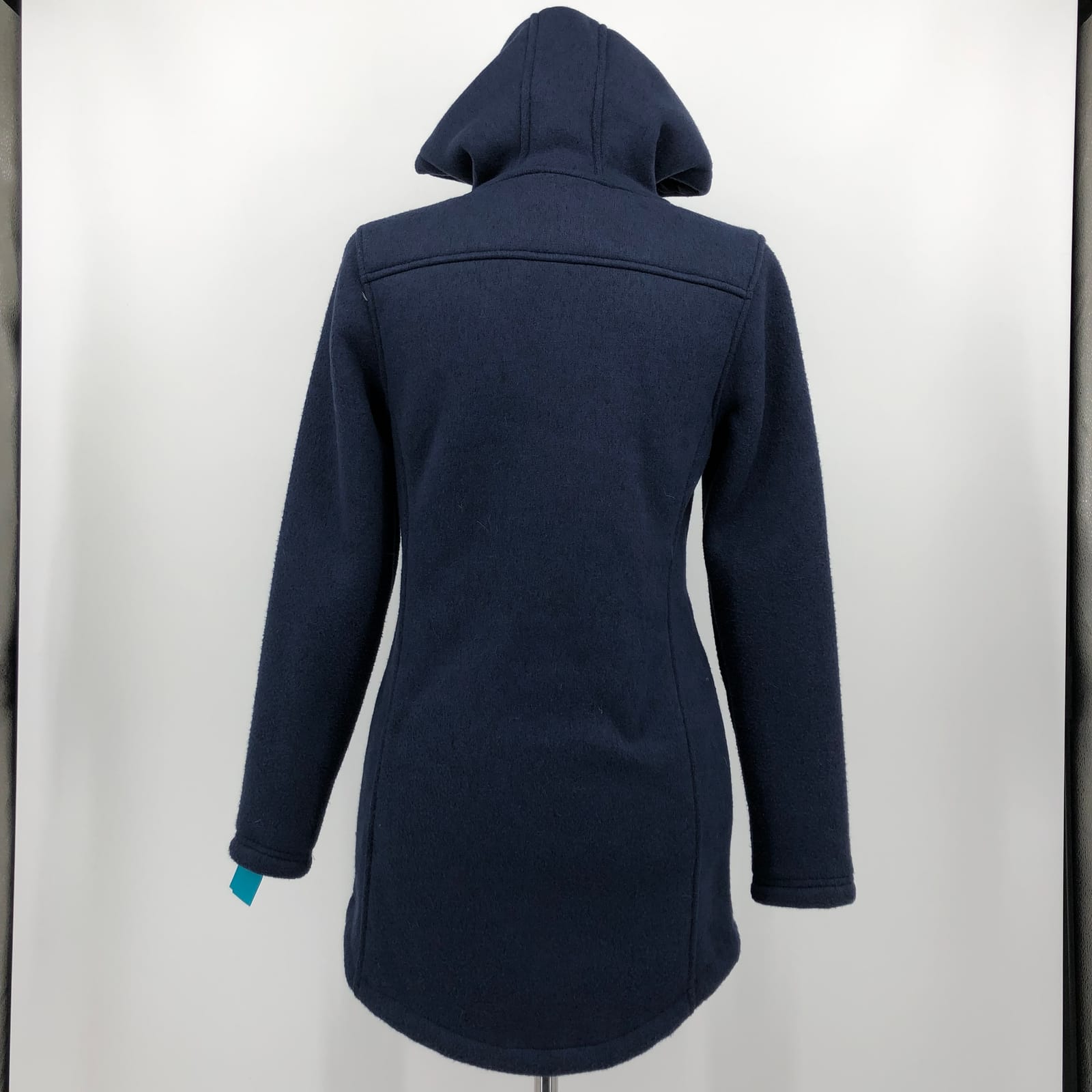 Stoic Blue Full-Zip Hooded Pea Coat Stoic Blue Full-Zip Hooded Pea Coat ...