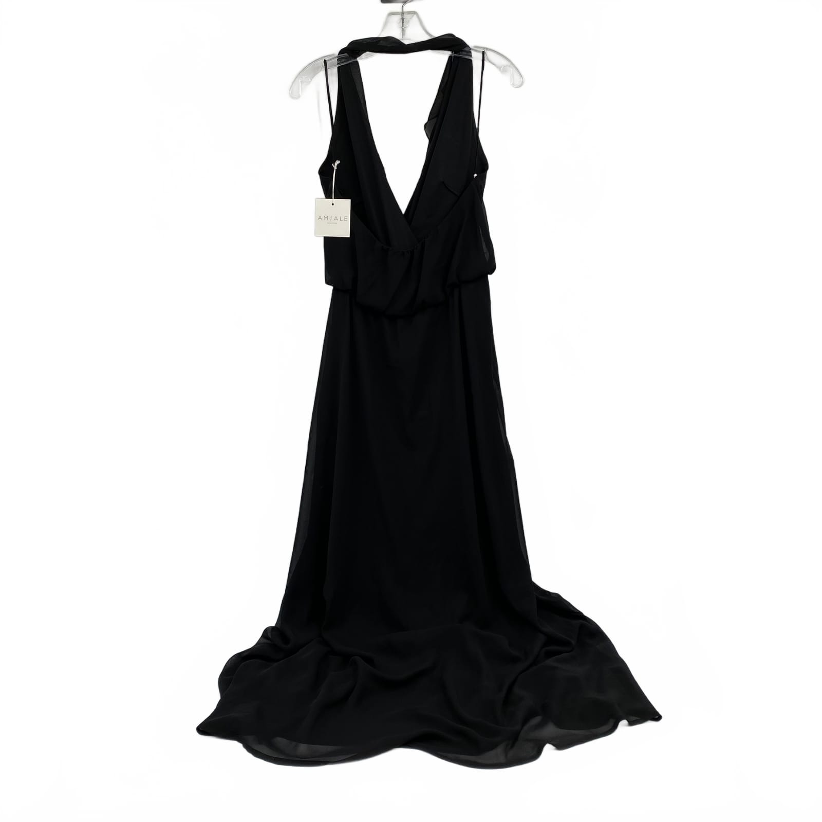Nouvelle AMSALE Black Chiffon Maxi Dress Nouvelle AMSALE Black Chiffon ...