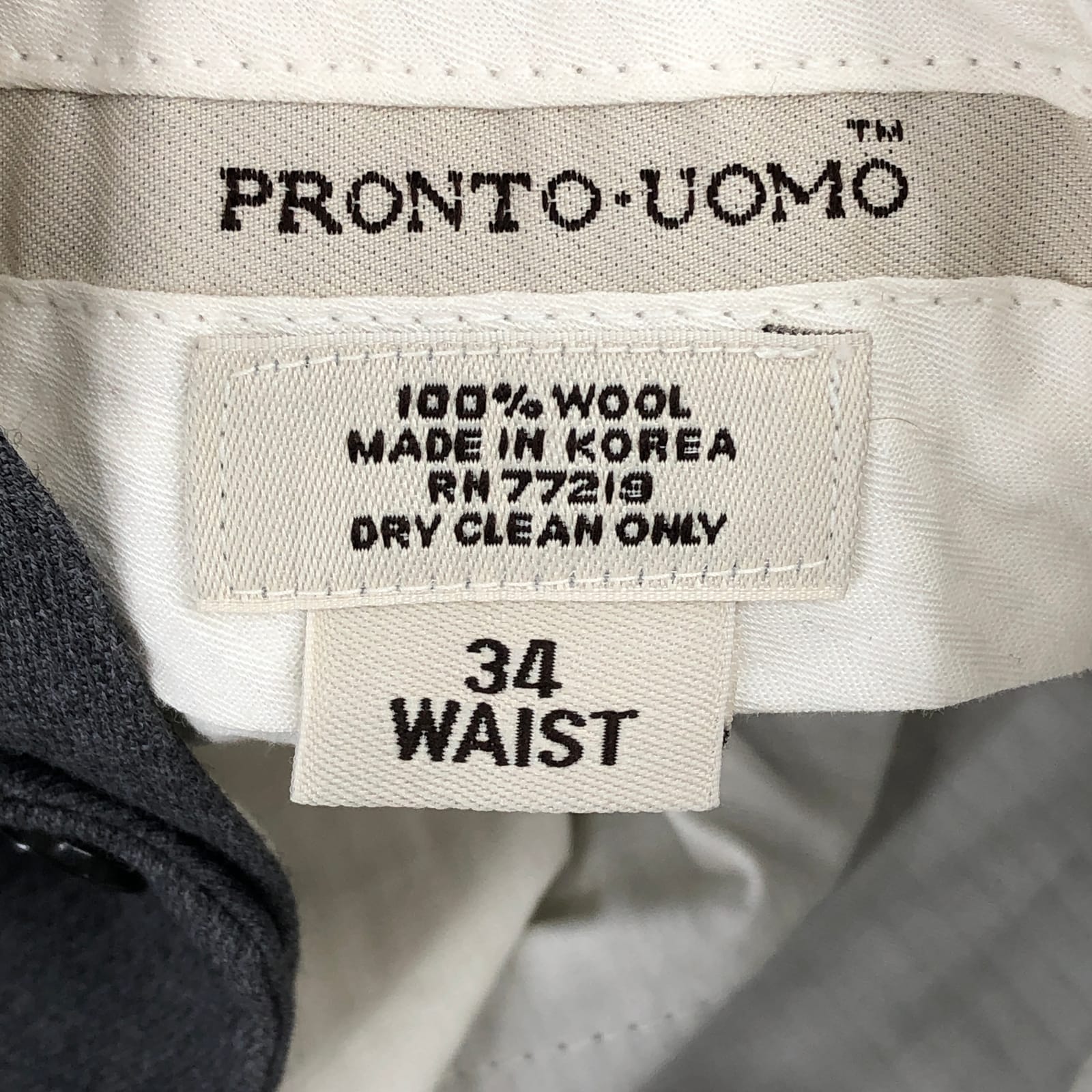 Pronto Uomo Gray Straight Dress Pants Pronto Uomo Gray Straight Dress ...