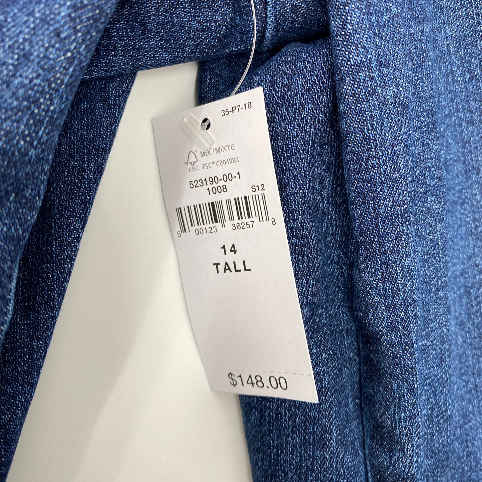 GAP Dark Wash Denim Blazer GAP Dark Wash Denim Blazer Size 14 (New With ...