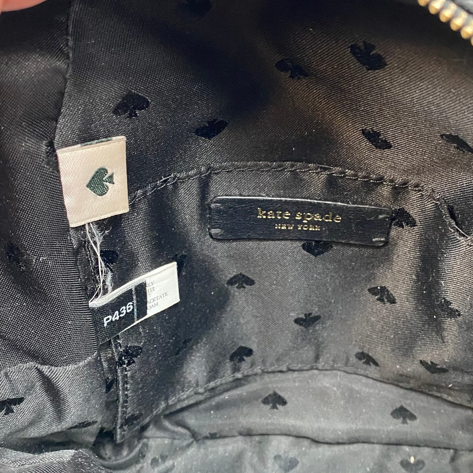 Kate Spade Black Faux Leather Backpack Kate Spade Black Faux Leather ...