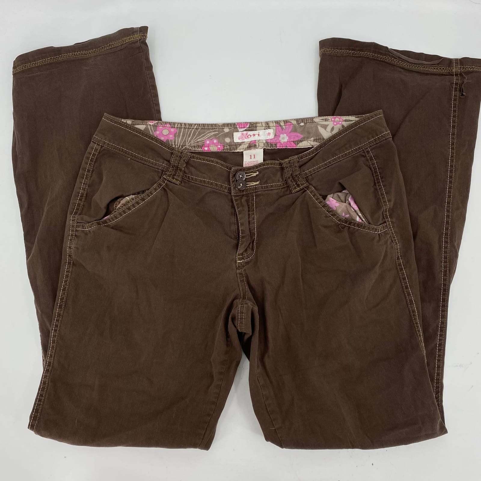 Nori Brown Mid Rise Flared Pants Nori Brown Mid Rise Flared Pants Size OS (Good) | Authentic Pre ...