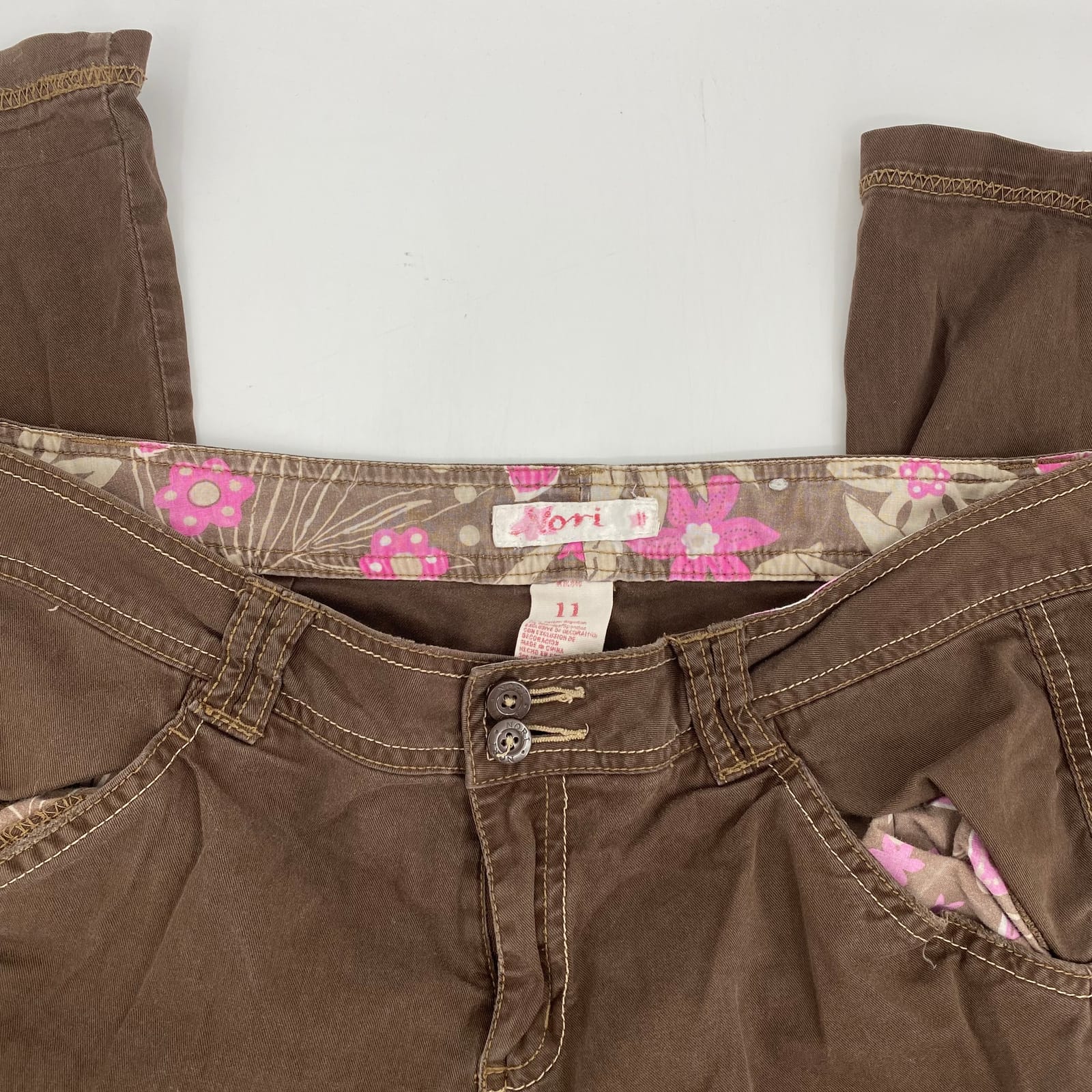 Nori Brown Mid Rise Flared Pants Nori Brown Mid Rise Flared Pants Size OS (Good) | Authentic Pre ...