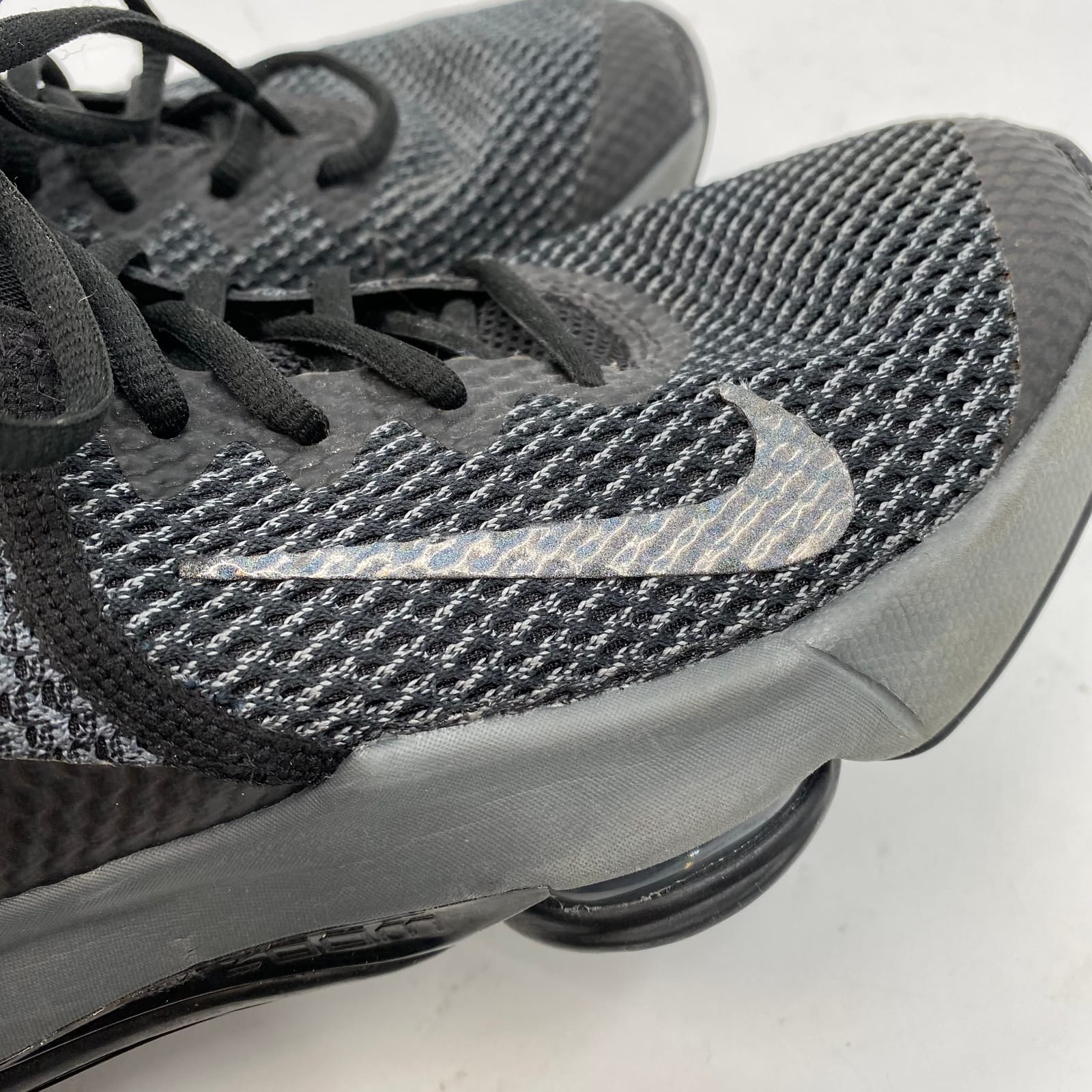 Nike Black Gray Lebron Witness 4 Sneakers Nike Black Gray Lebron ...