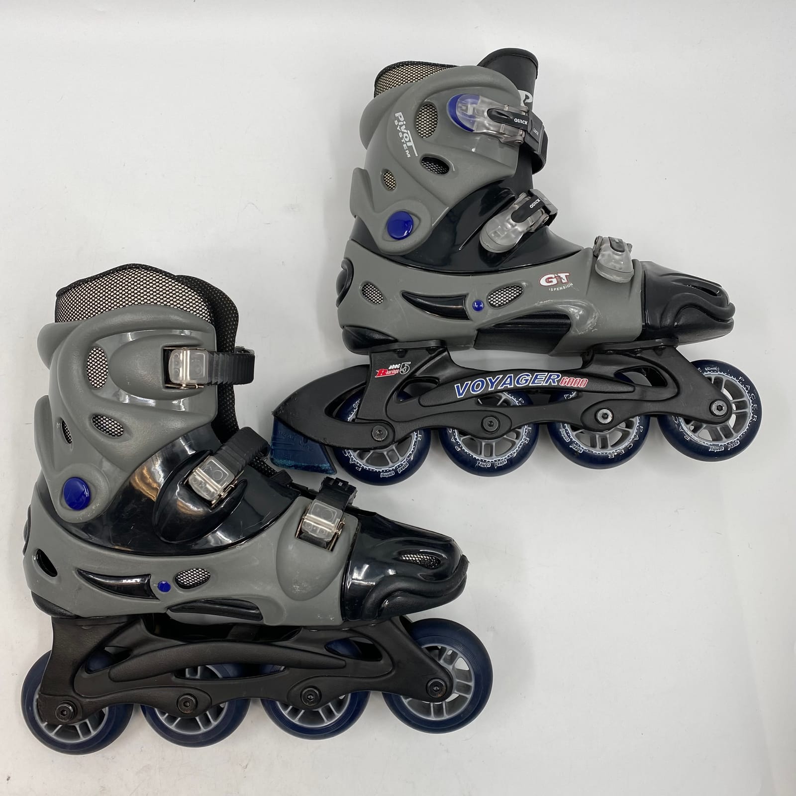 Voyager Black Gray 6000 Roller Blades Voyager Black Gray 6000 Roller ...