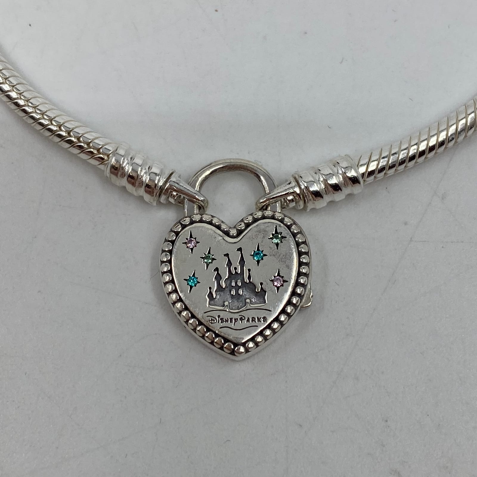 Pandora Silver Disney Parks Castle Lock Bracelet Pandora Silver Disney ...