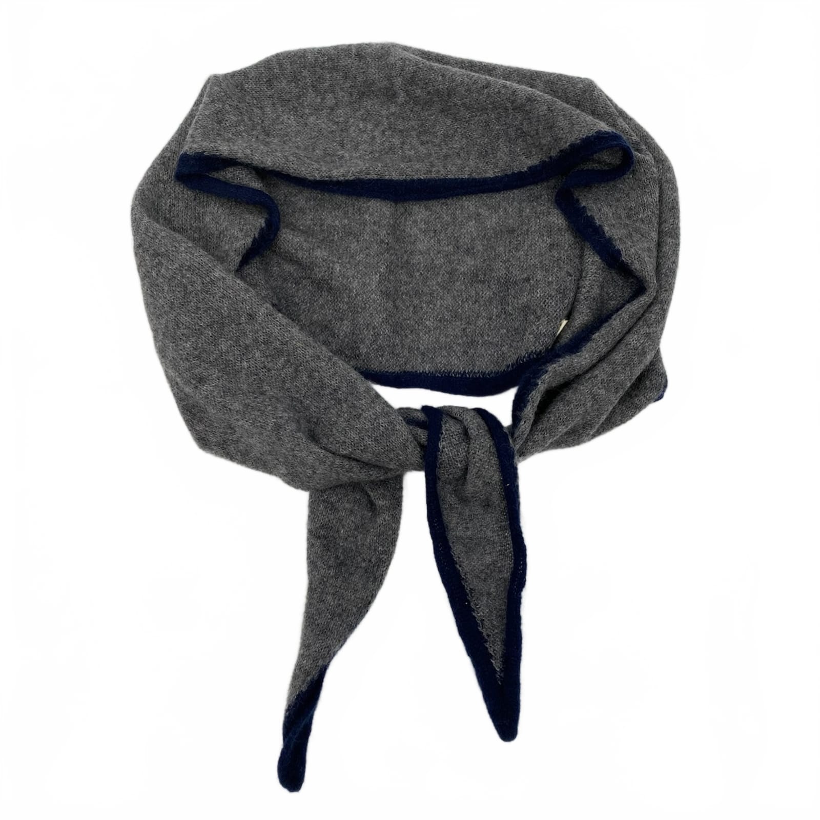 Oats & Rice Gray-Blue Austen Spindle Cashmere Head & Neck Scarf Oats ...