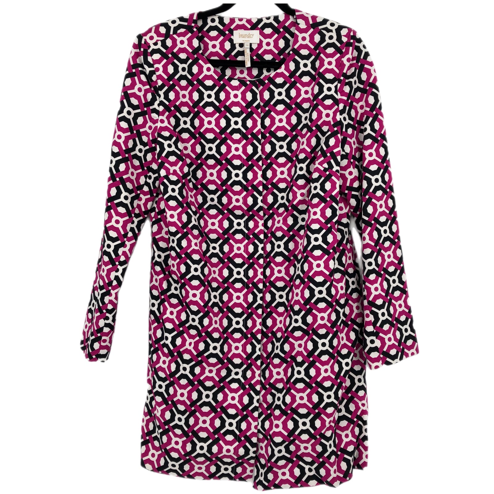 Laundry By Shelli Segal Pink & Black Straight & Pencil Midi Dress ...
