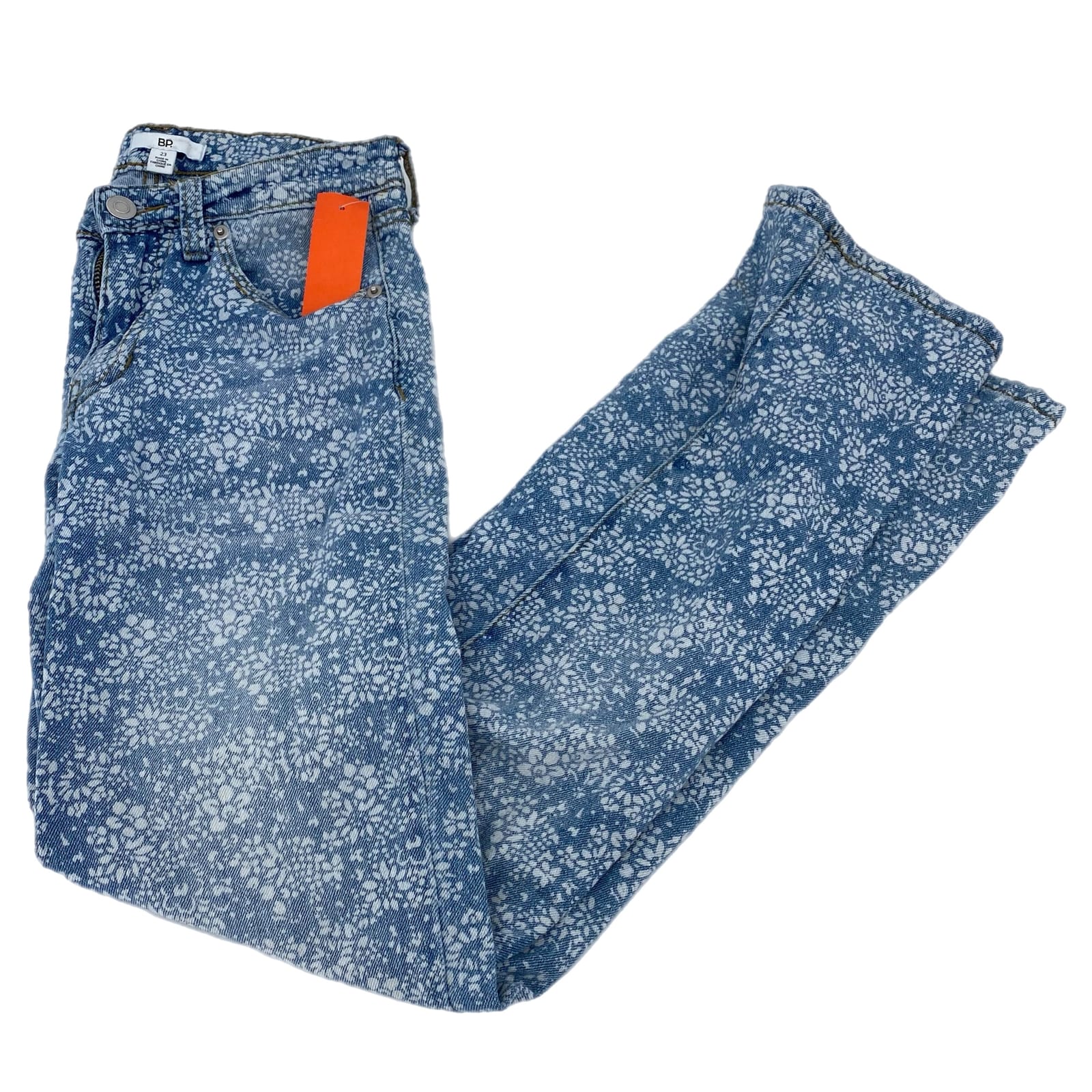 bp Blue & White Floral Skinny Jeans bp Blue & White Floral Skinny Jeans ...
