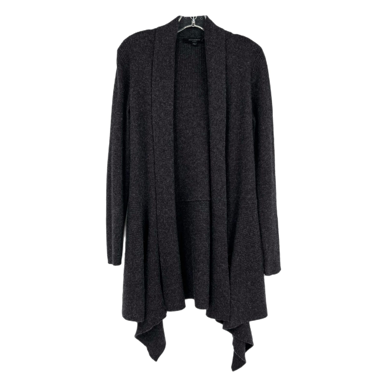 All Saints Gray Classic Cardigan All Saints Gray Classic Cardigan Size ...