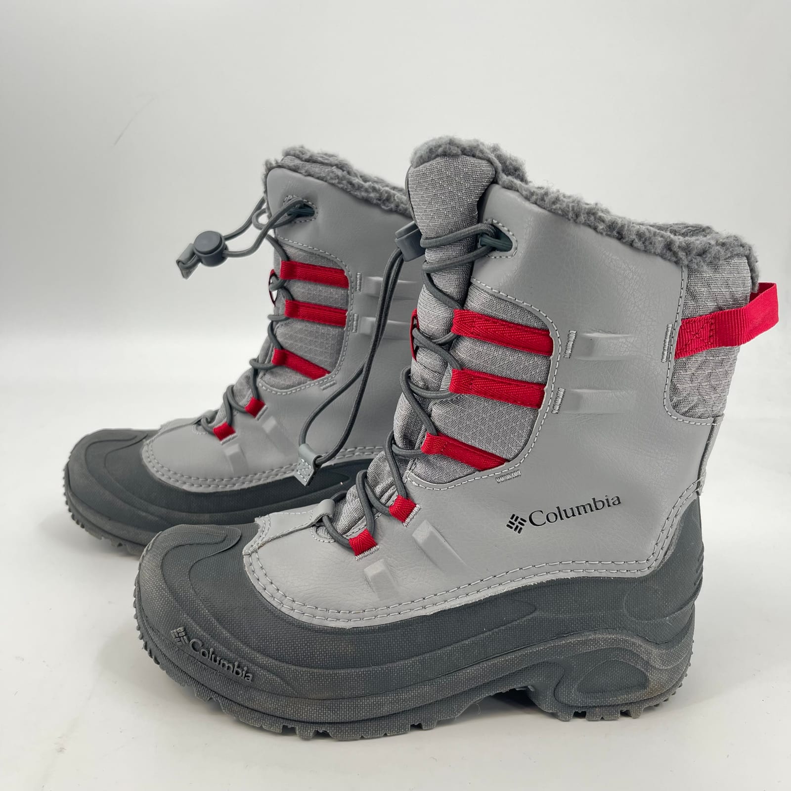 Columbia Gray Red Waterproof Boots Columbia Gray Red Waterproof Boots ...