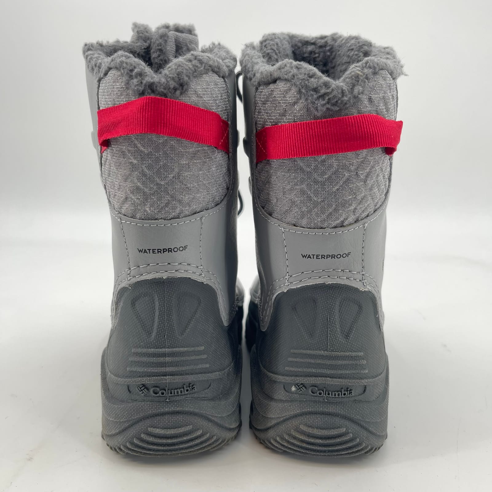 Columbia Gray Red Waterproof Boots Columbia Gray Red Waterproof Boots ...
