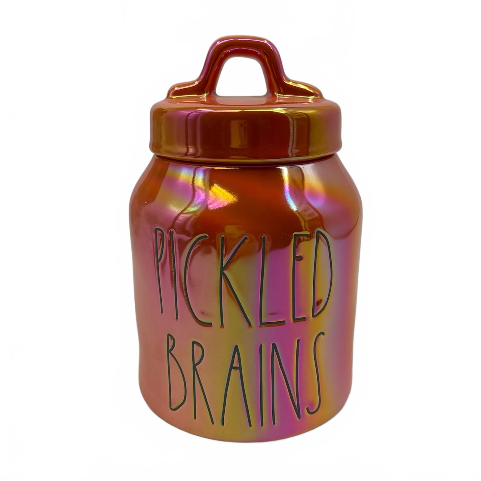 Rae Dunn Orange Pickled Brains Ceramic Jar Rae Dunn Orange Pickled ...