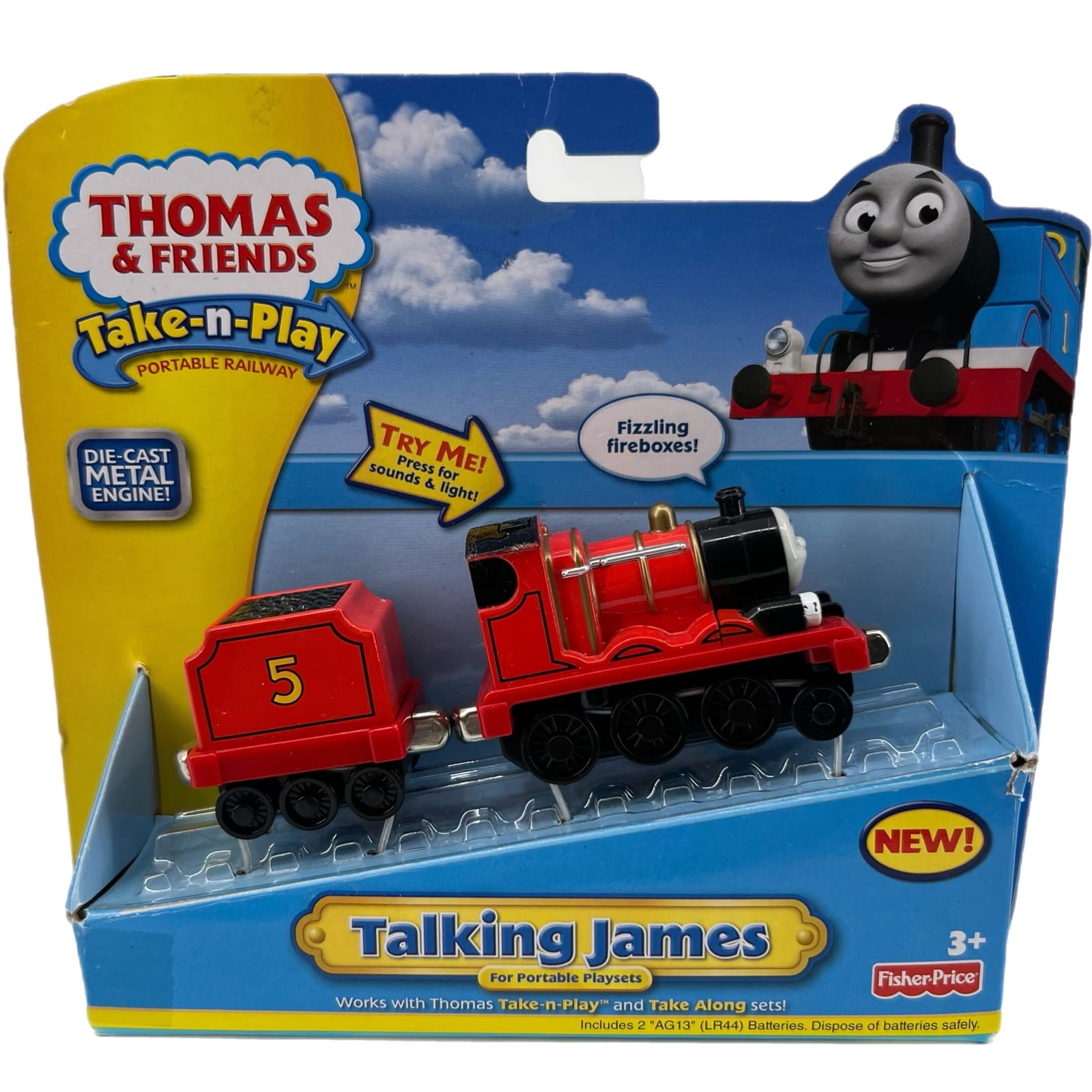 Fisher-Price Thomas & Friends Take-N-Play Talking James Die Cast Metal ...