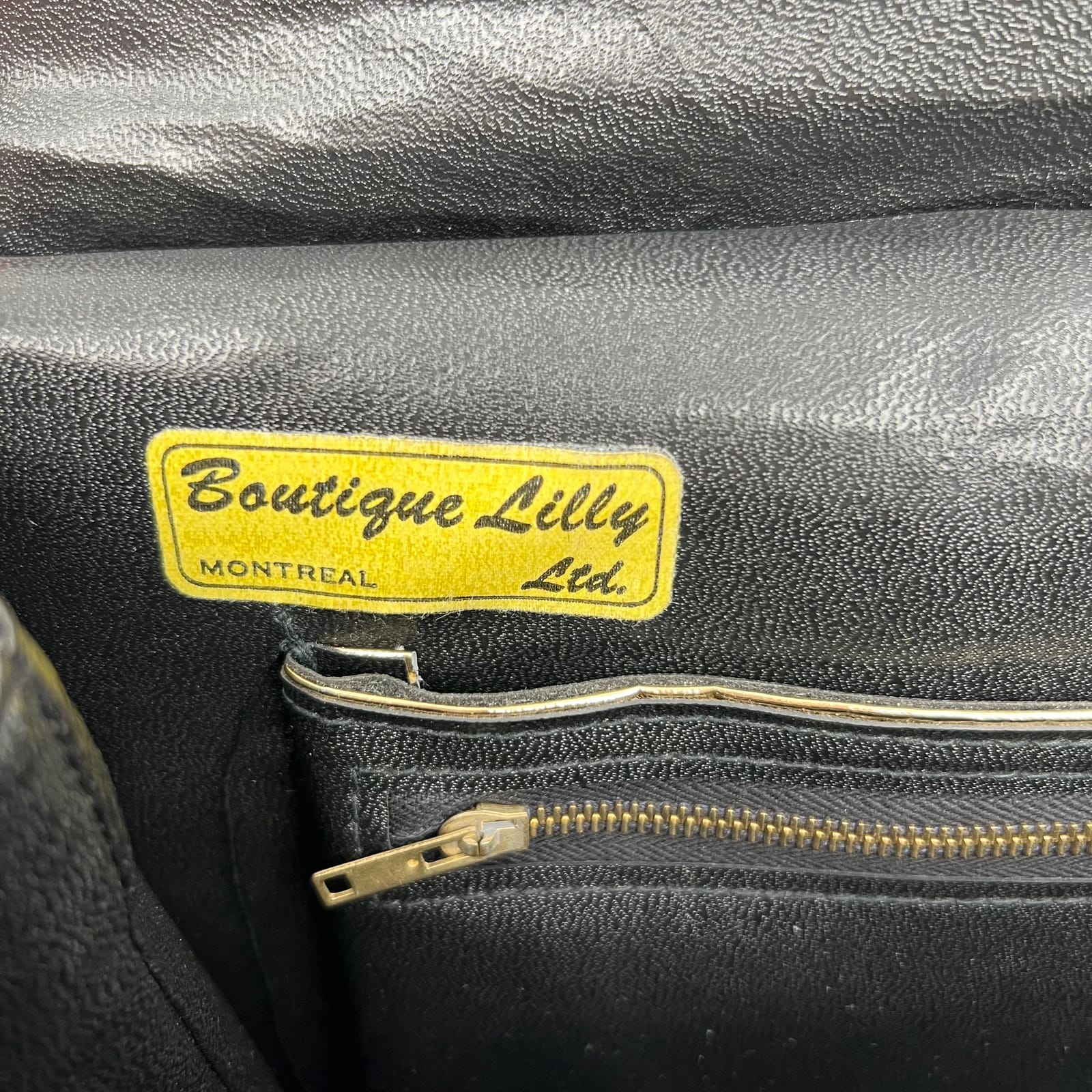 Boutique Lilly Black & Gold Top Handle Bag Boutique Lilly Black & Gold ...
