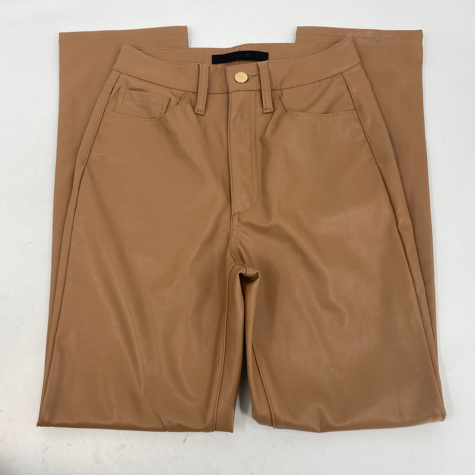 Joe's Jeans Tan Hi-Rise Pleather Pants Joe's Jeans Tan Hi-Rise Pleather ...