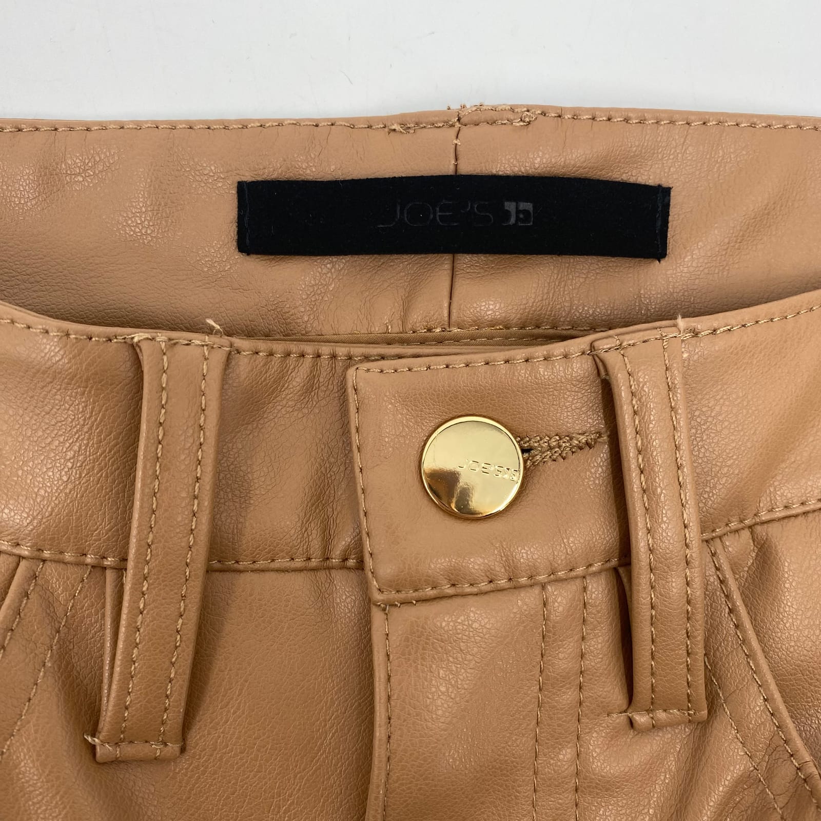 Joe's Jeans Tan Hi-Rise Pleather Pants Joe's Jeans Tan Hi-Rise Pleather ...