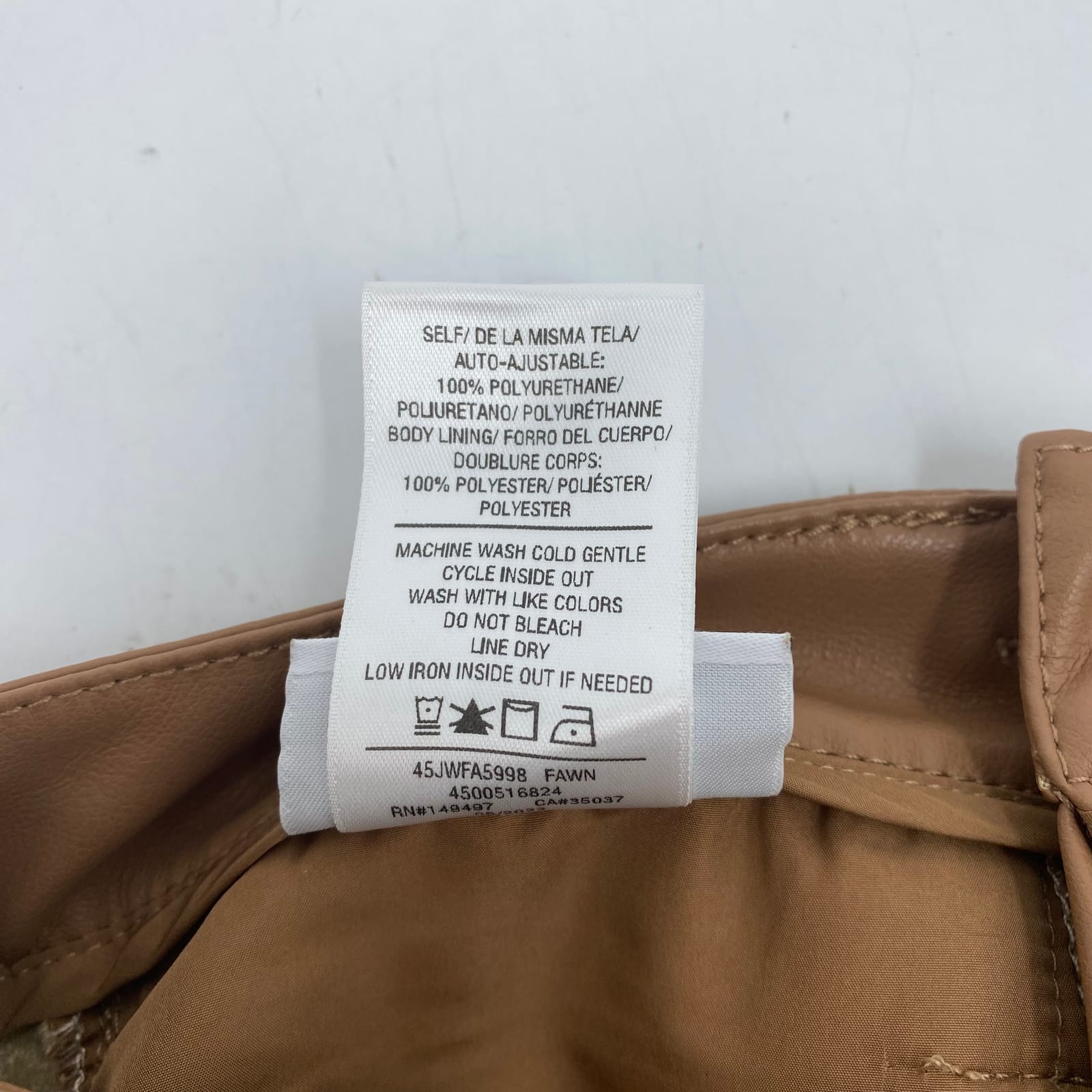 Joe's Jeans Tan Hi-Rise Pleather Pants Joe's Jeans Tan Hi-Rise Pleather ...