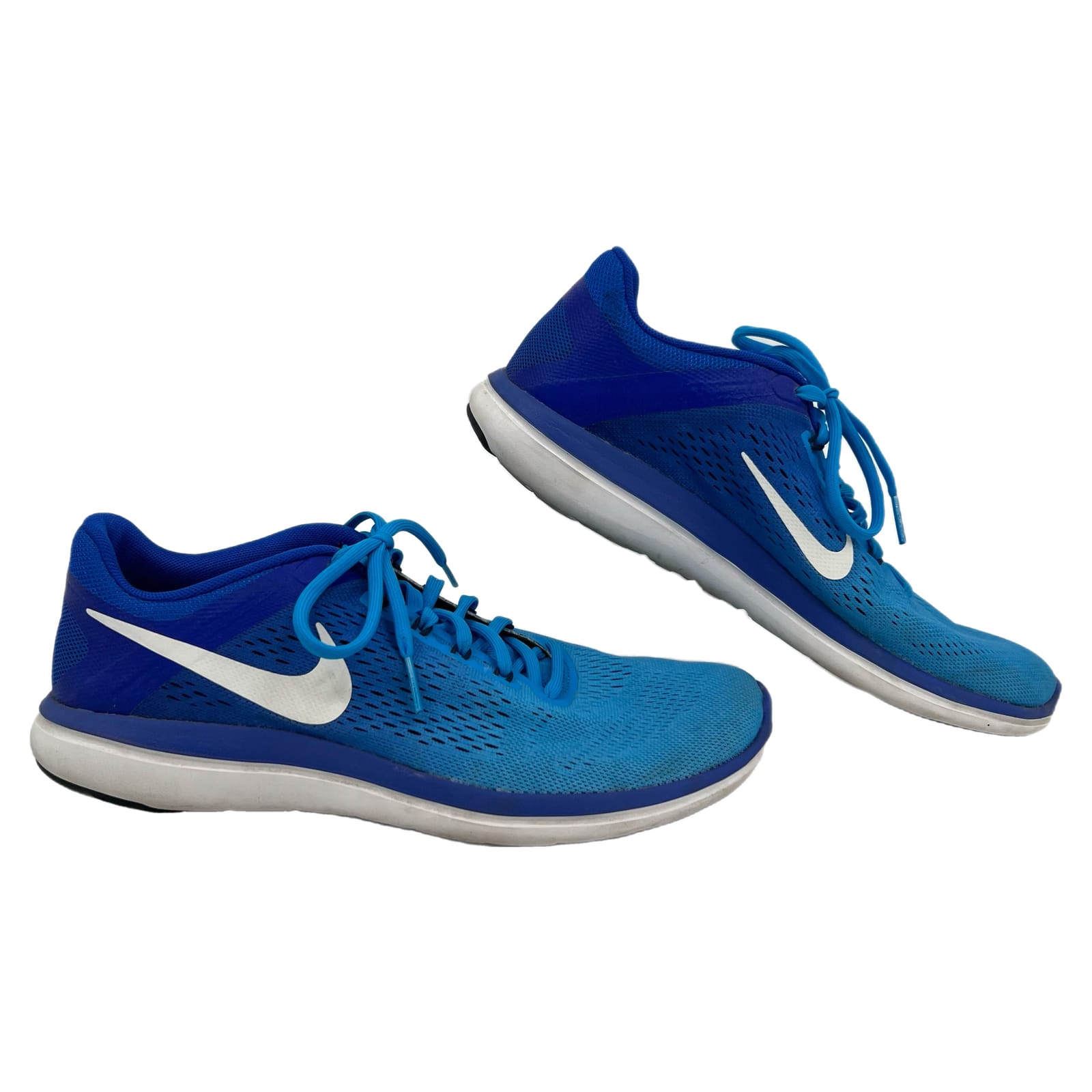 Nike Blue Athletic Flex 2016 Run Sneakers Nike Blue Athletic Flex 2016 ...